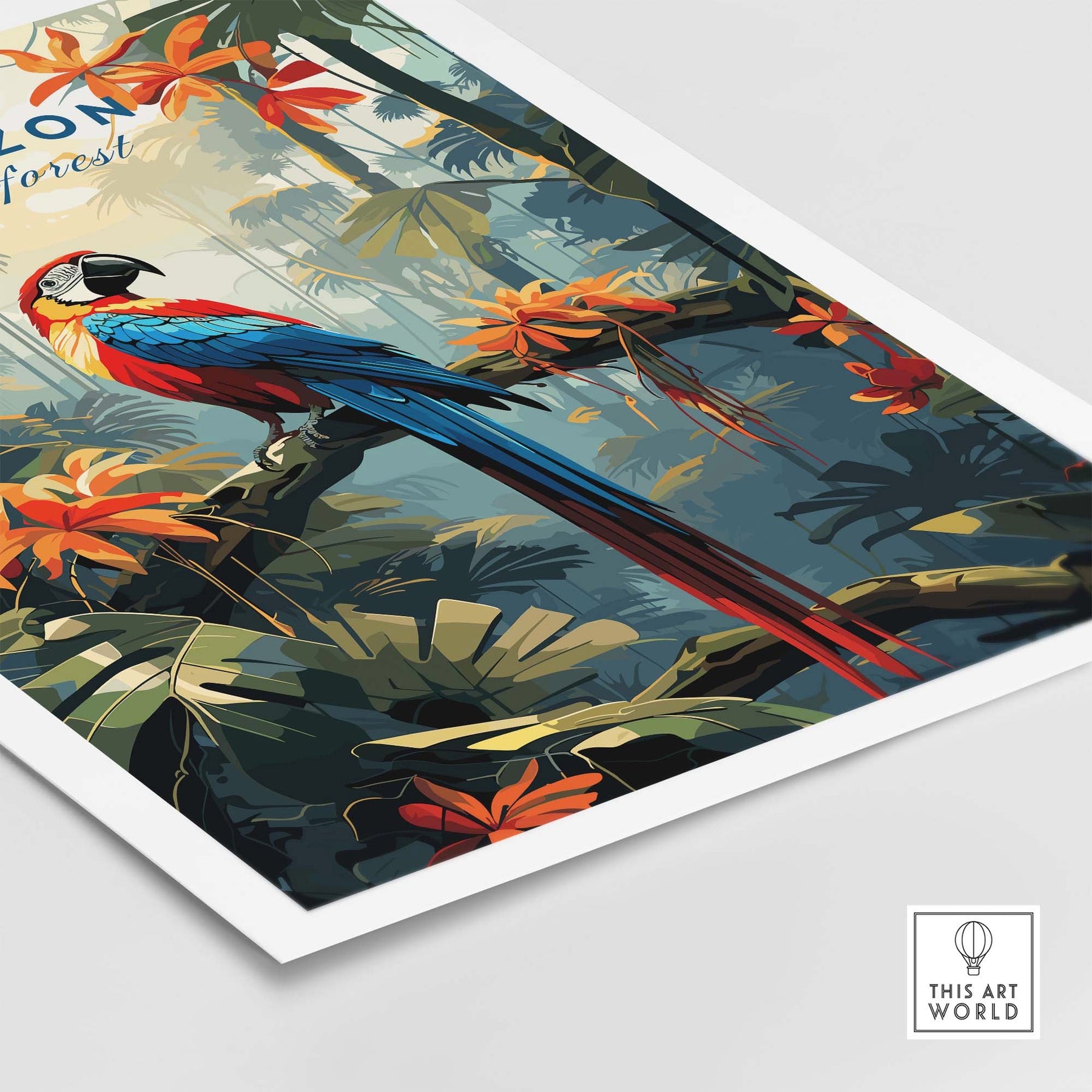 Vibrant Amazon Rainforest Poster - Nature's Beauty