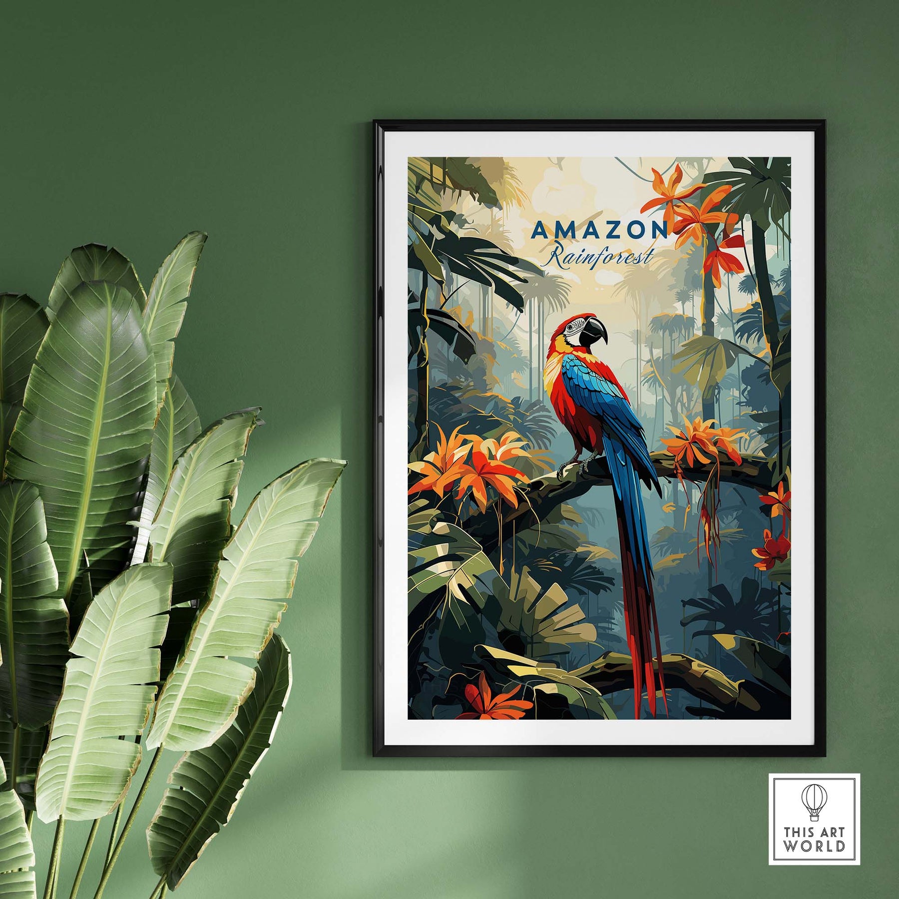 Vibrant Amazon Rainforest Poster - Nature's Beauty – This Art World