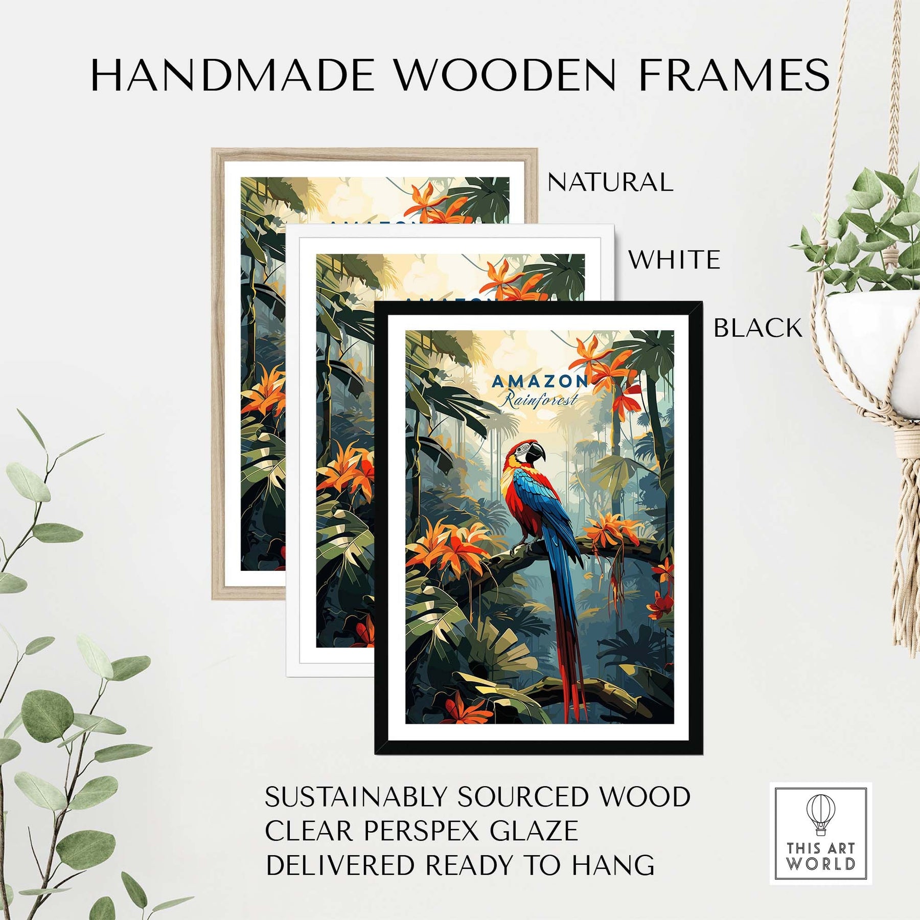 Vibrant Amazon Rainforest Poster - Nature's Beauty – This Art World