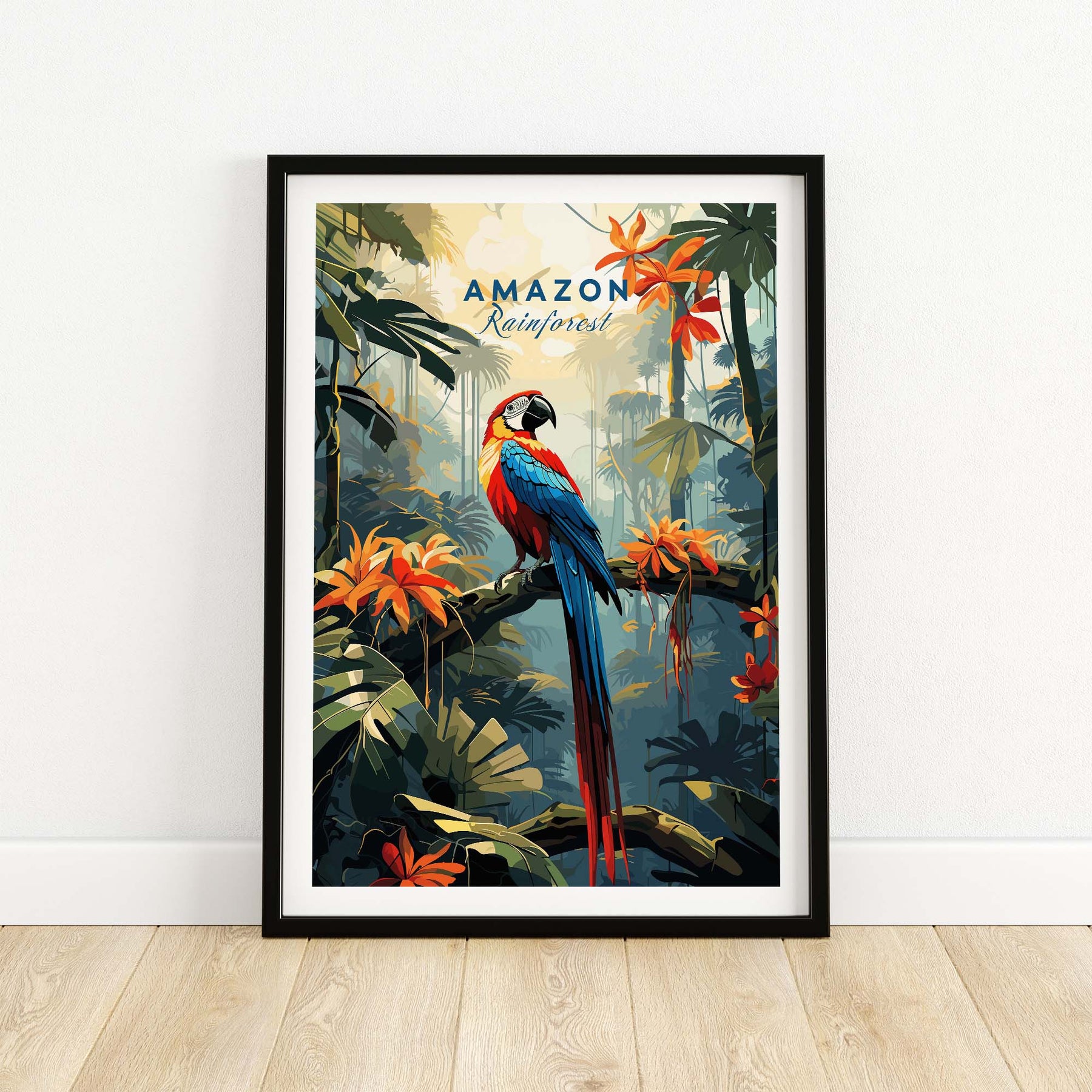 Vibrant Amazon Rainforest Poster - Nature's Beauty