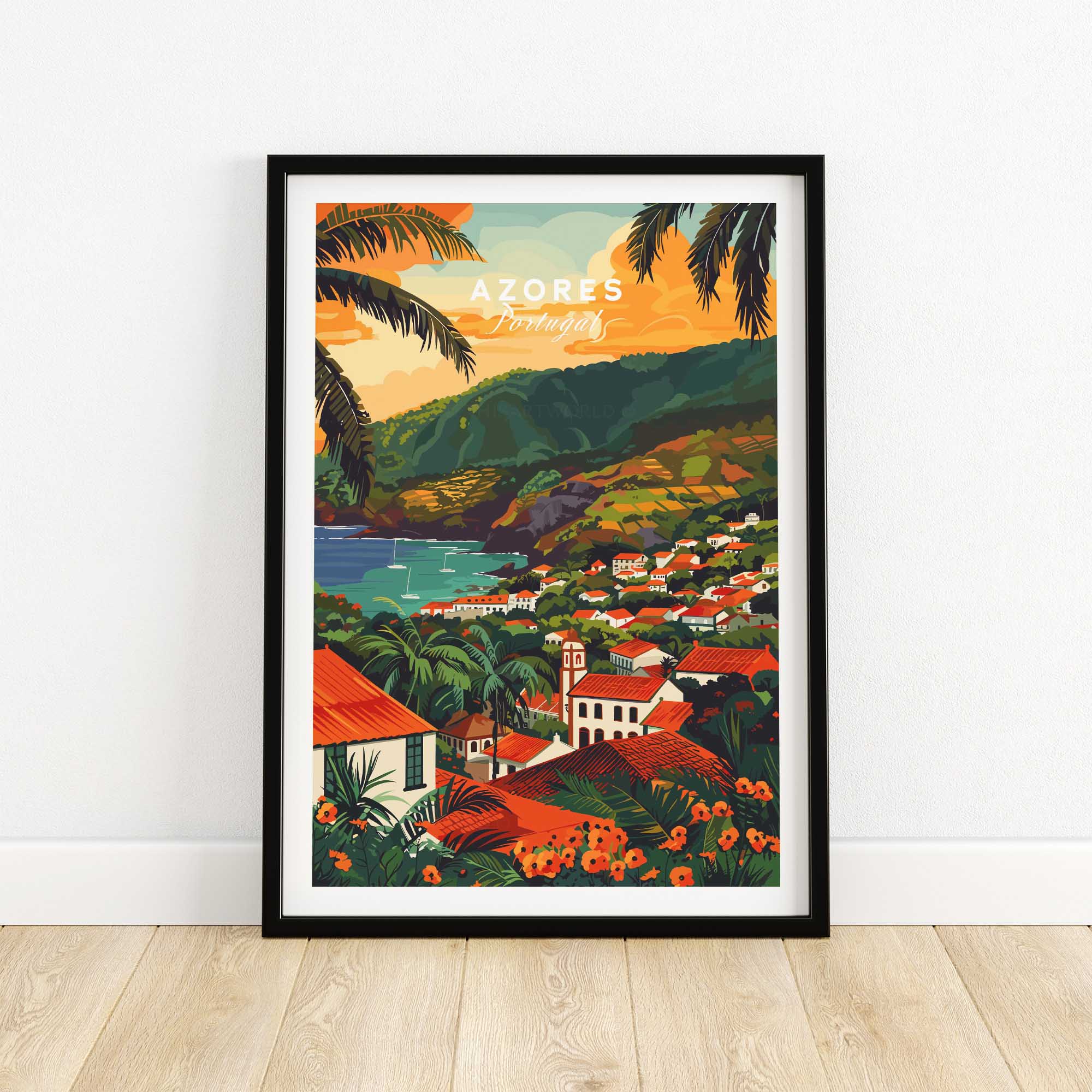 Azores Portugal Poster - Vibrant Travel Decor
