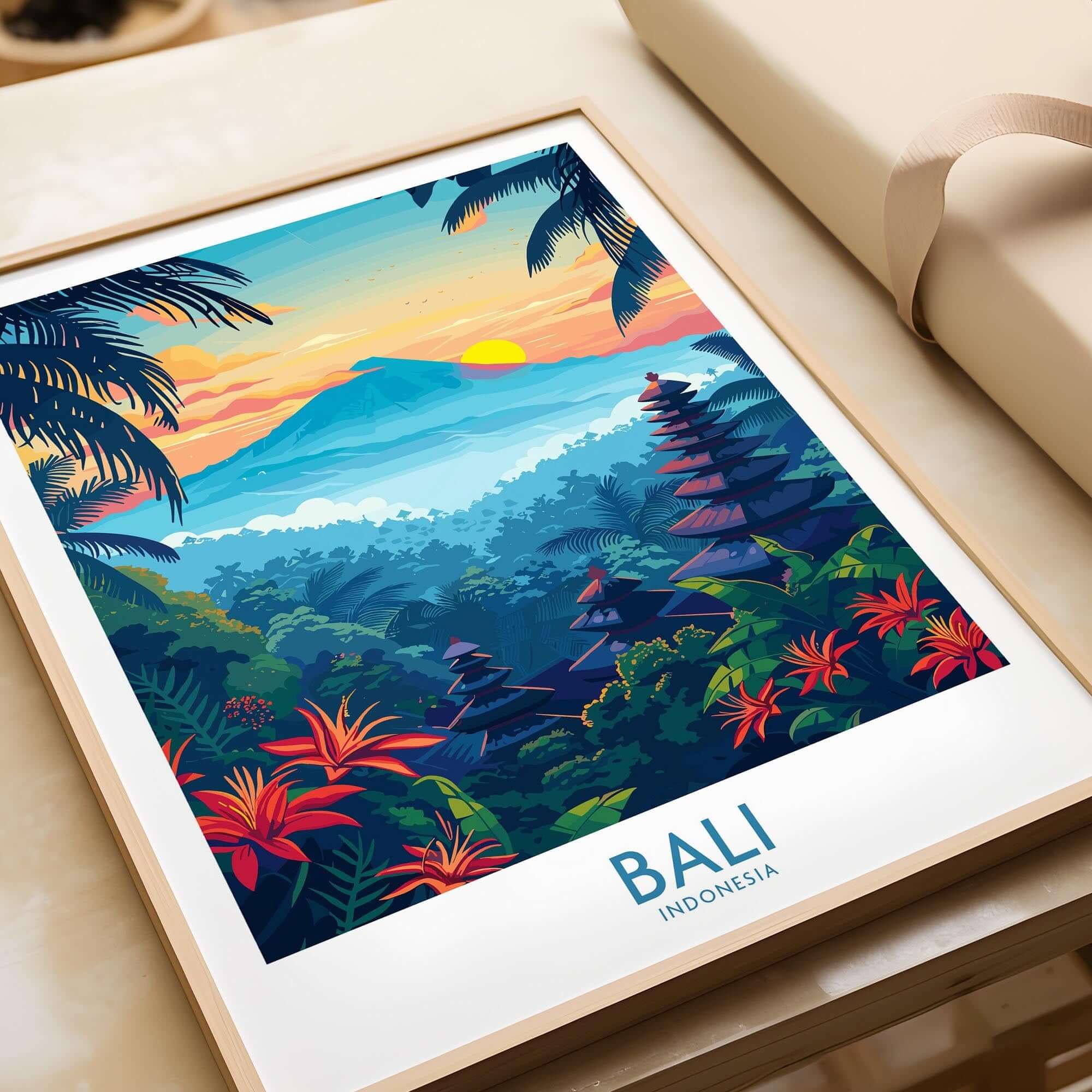 Bali Wall Art Print - Exotic Home Decor