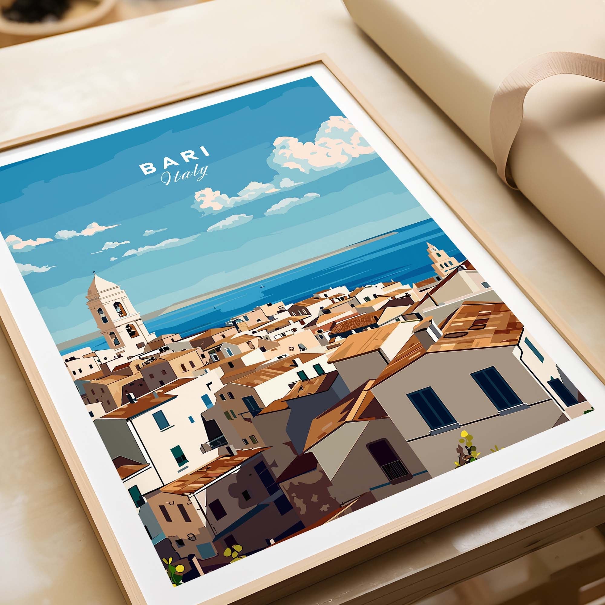 Bari Travel Poster - Capture Italian Memories – This Art World