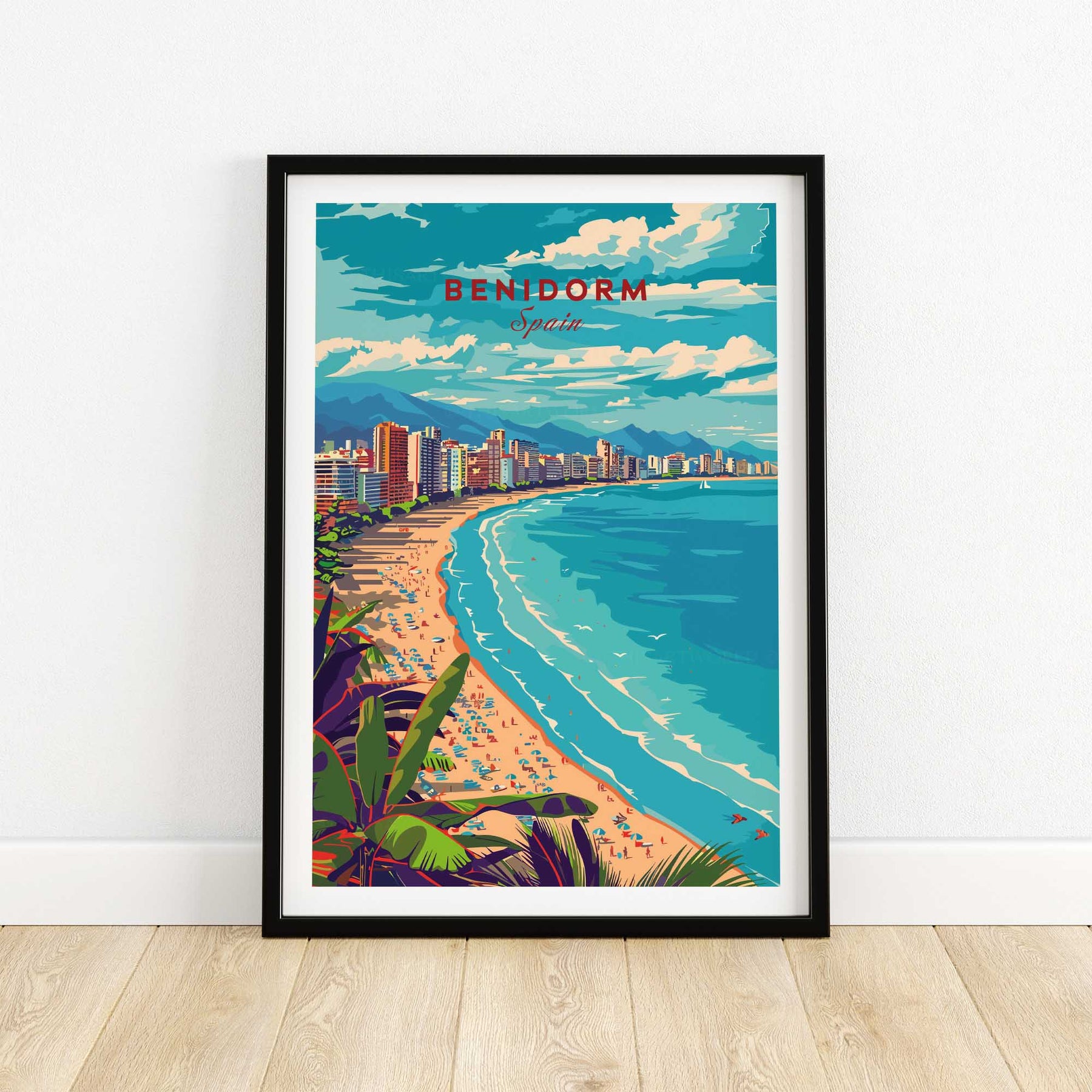 Benidorm Poster - Capture Spain's Coastal Beauty – This Art World