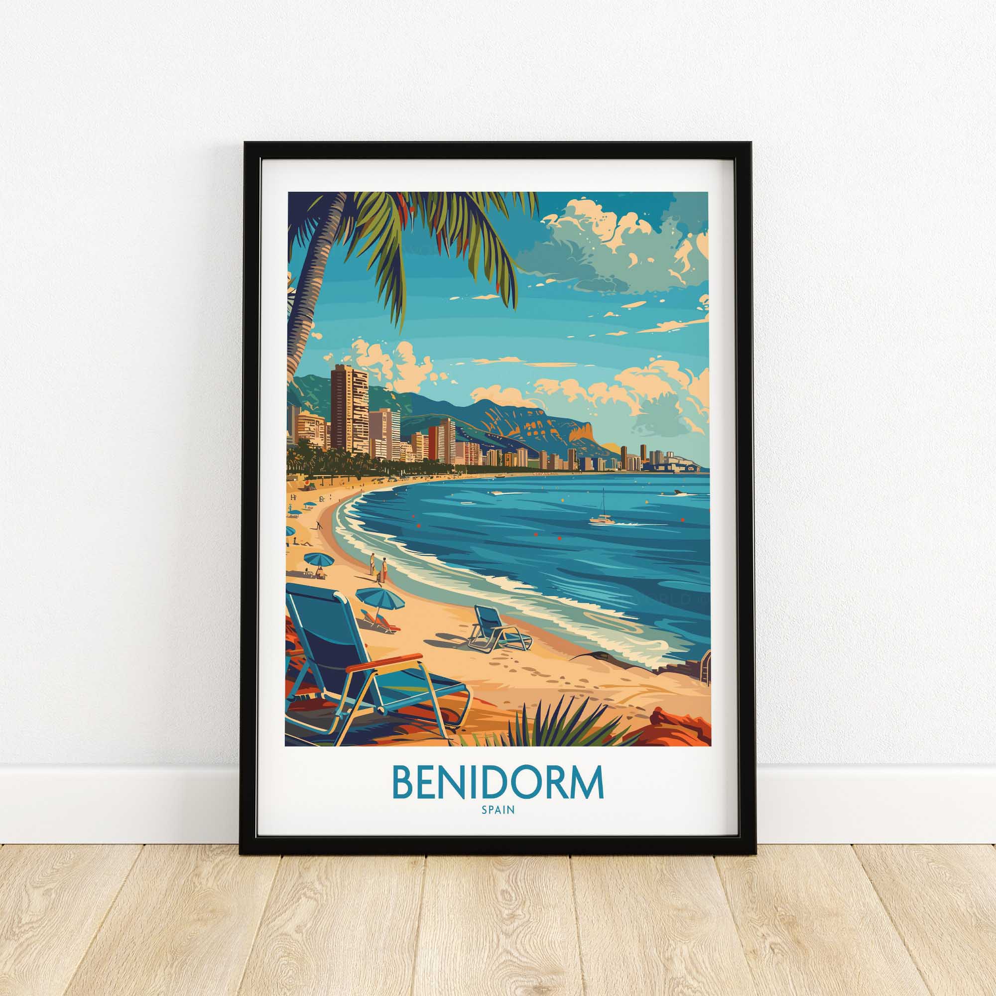 Benidorm Travel Poster - Stunning Spain Artwork – This Art World