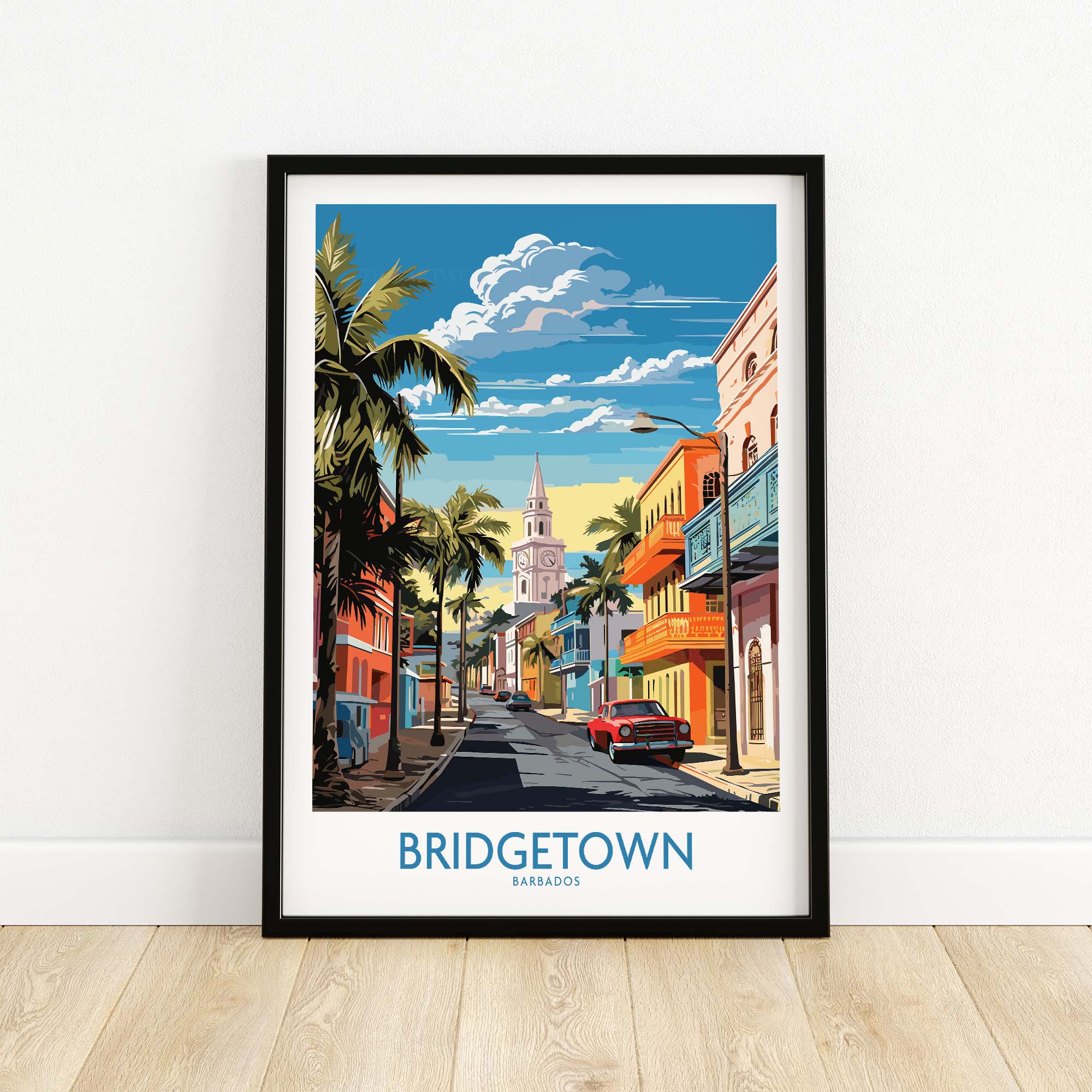 Bridgetown Barbados Travel Print - Tropical Paradise Art – This Art World