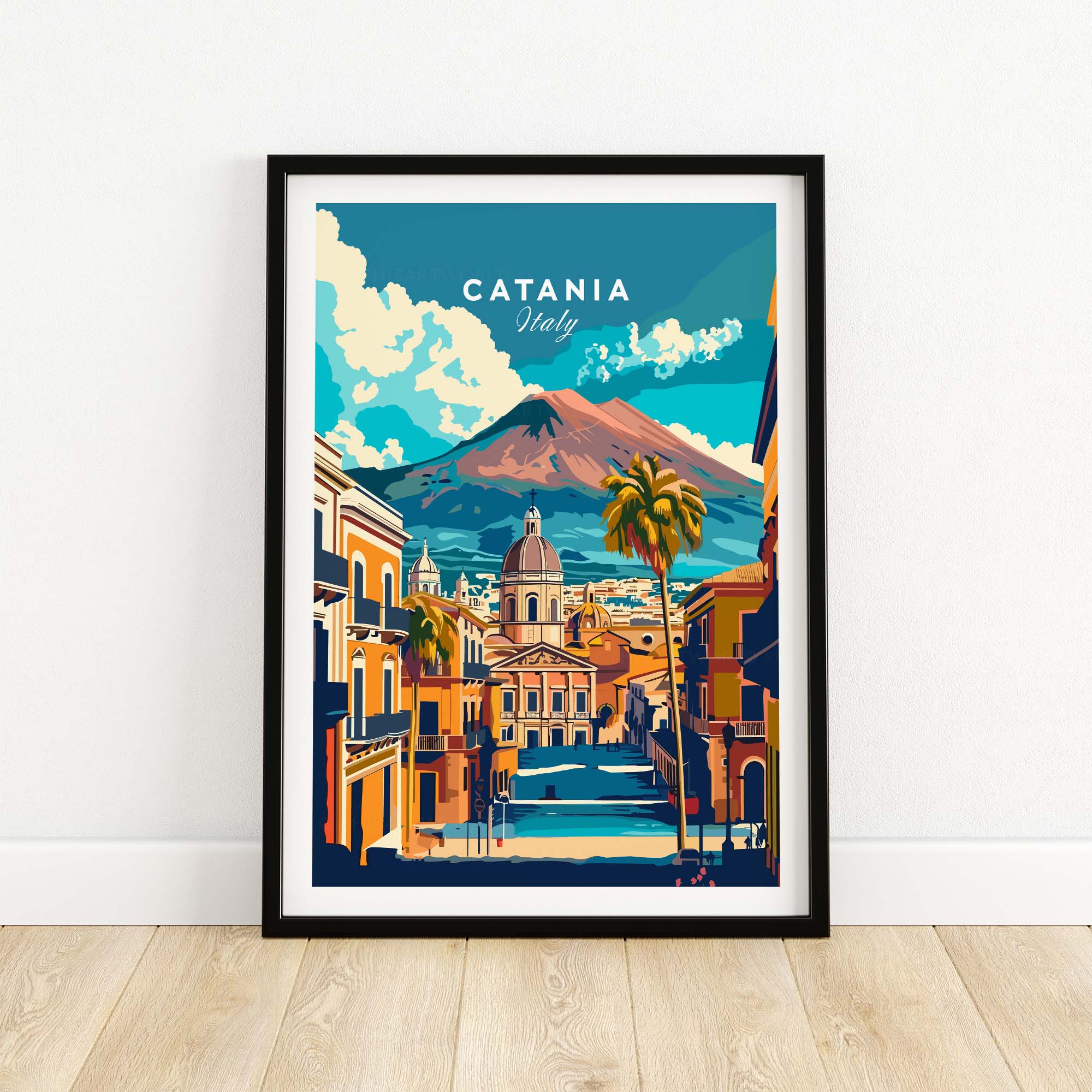 Catania Travel Poster - Capture Italian Elegance – This Art World