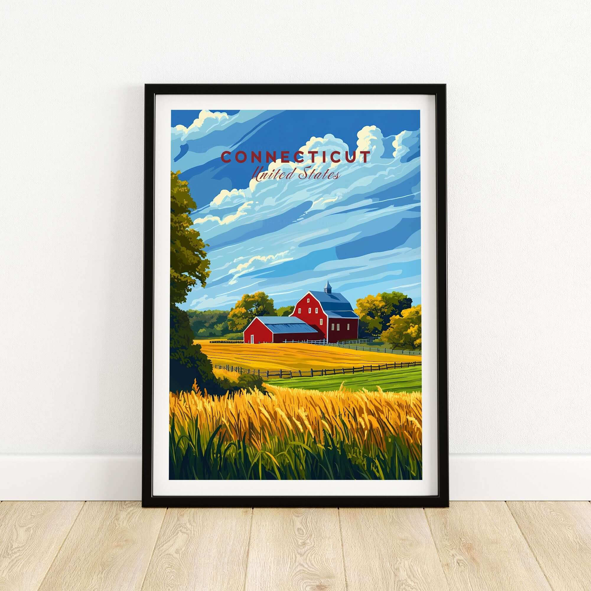 Connecticut Art Print - Vibrant Home Decor