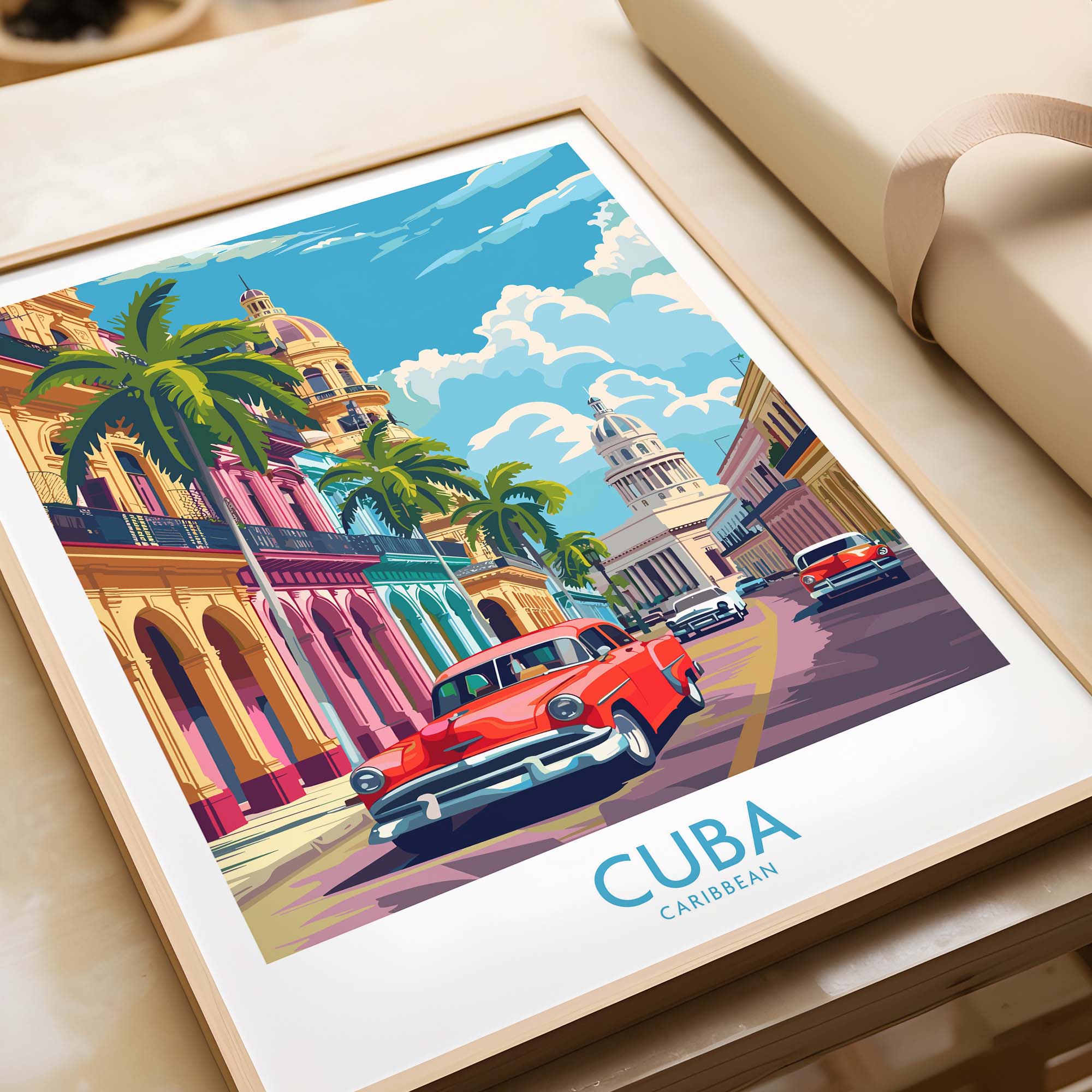 Cuba Print Caribbean - Vibrant Travel Wall Art – This Art World