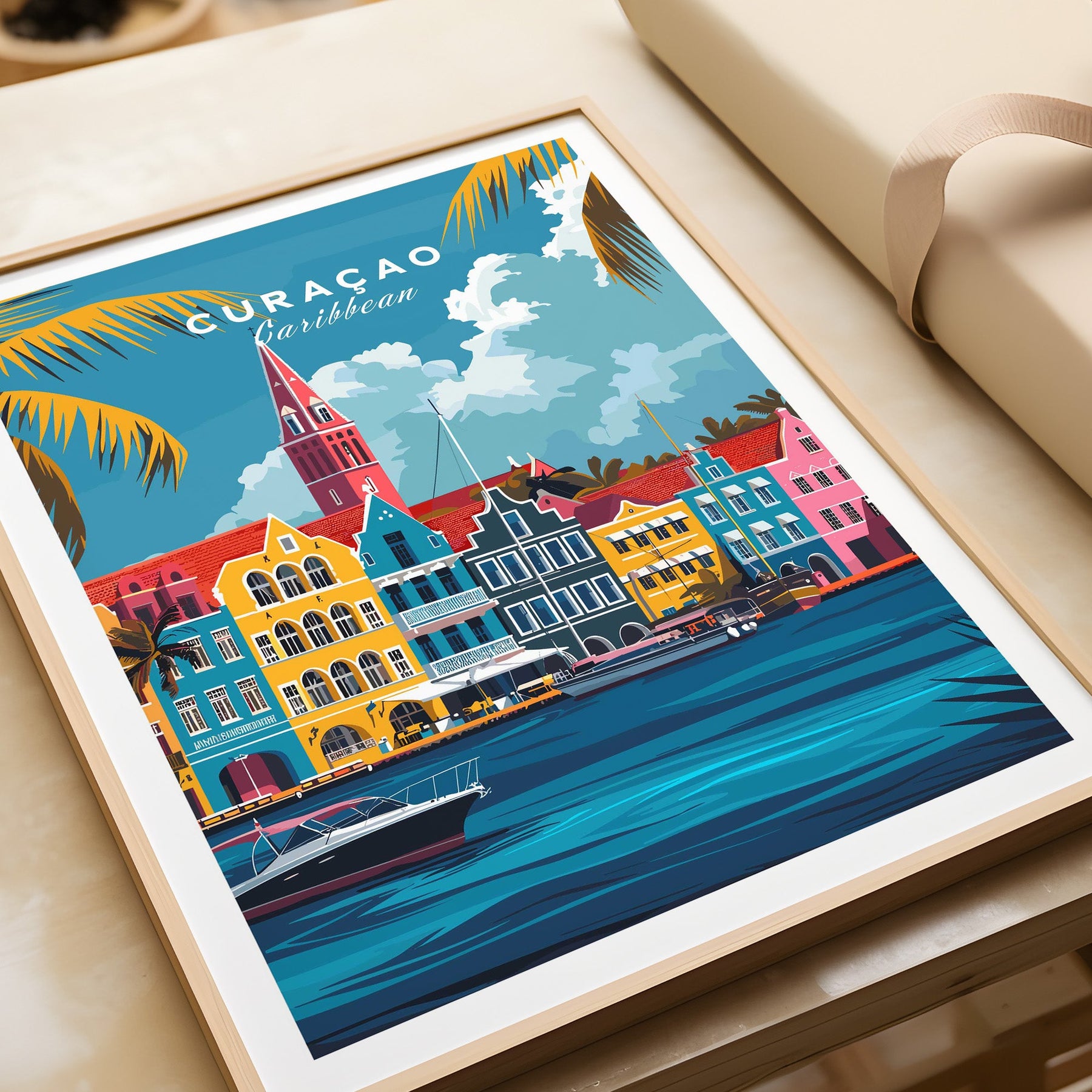 Curacao Poster - Vibrant Caribbean Art for Your Space – This Art World