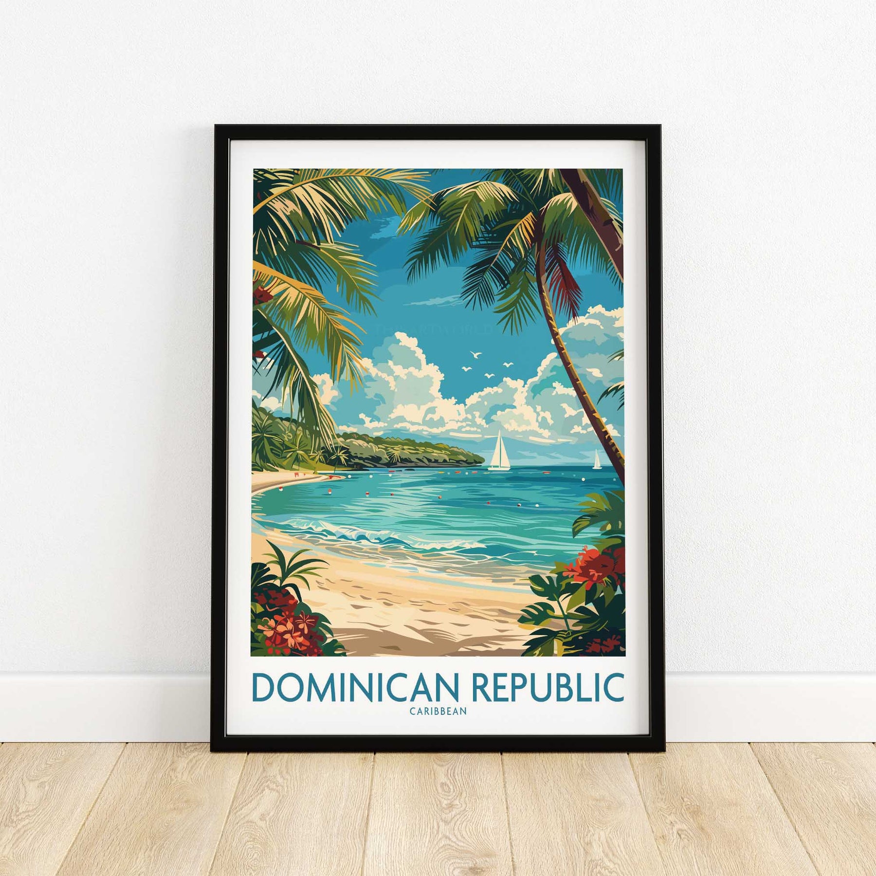 Stunning Dominican Republic Poster | Caribbean Wall Art – This Art World