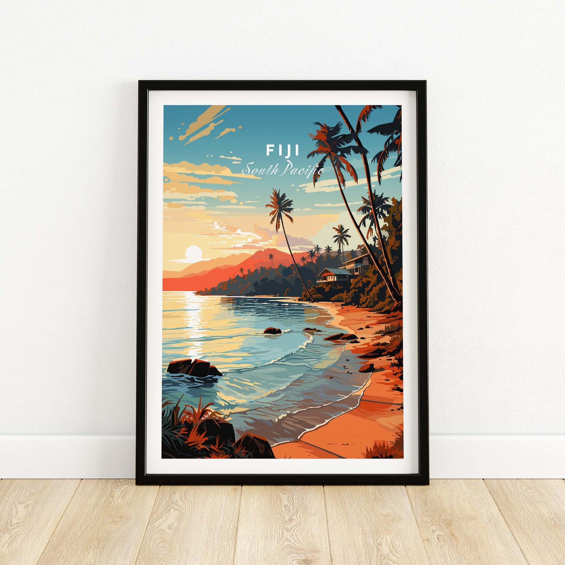 Fiji Travel Poster - Capture Tropical Paradise