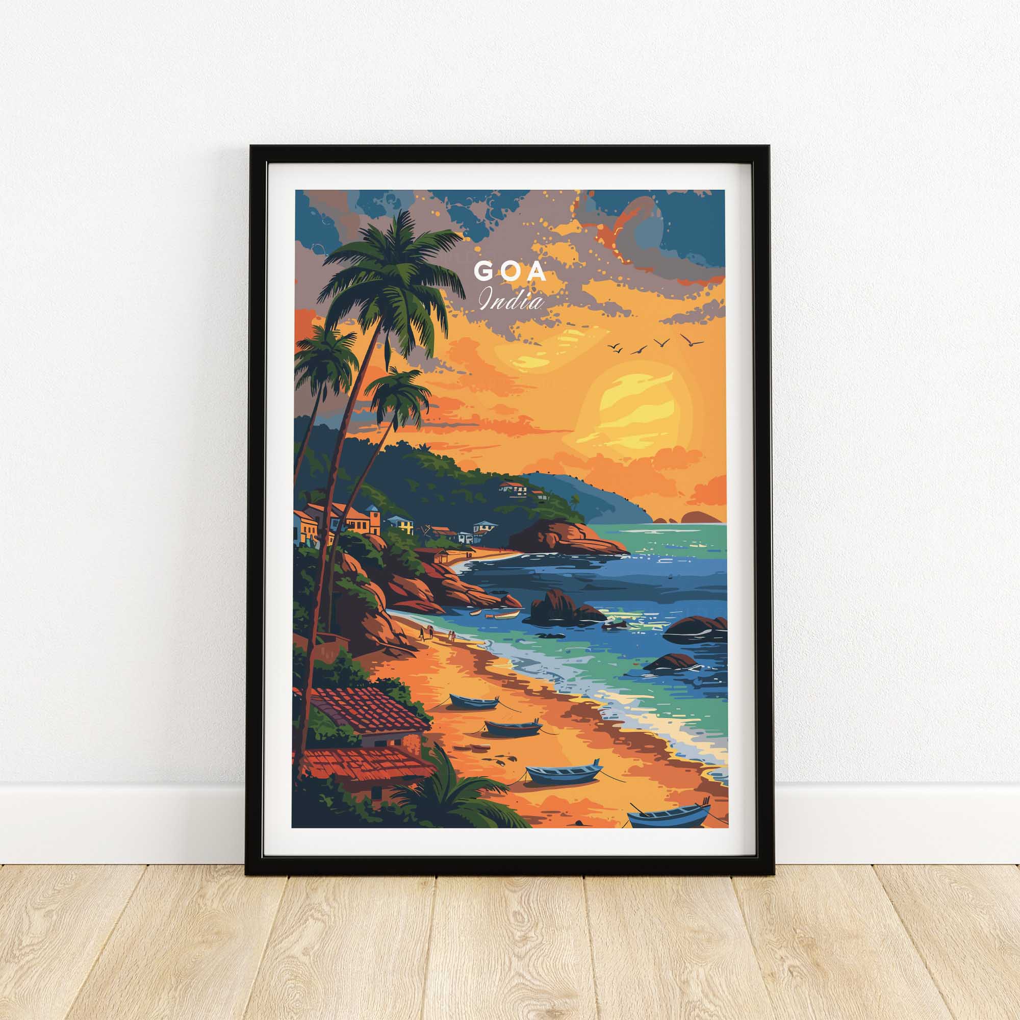 Vibrant Goa Travel Poster for Adventurous Spirit – This Art World