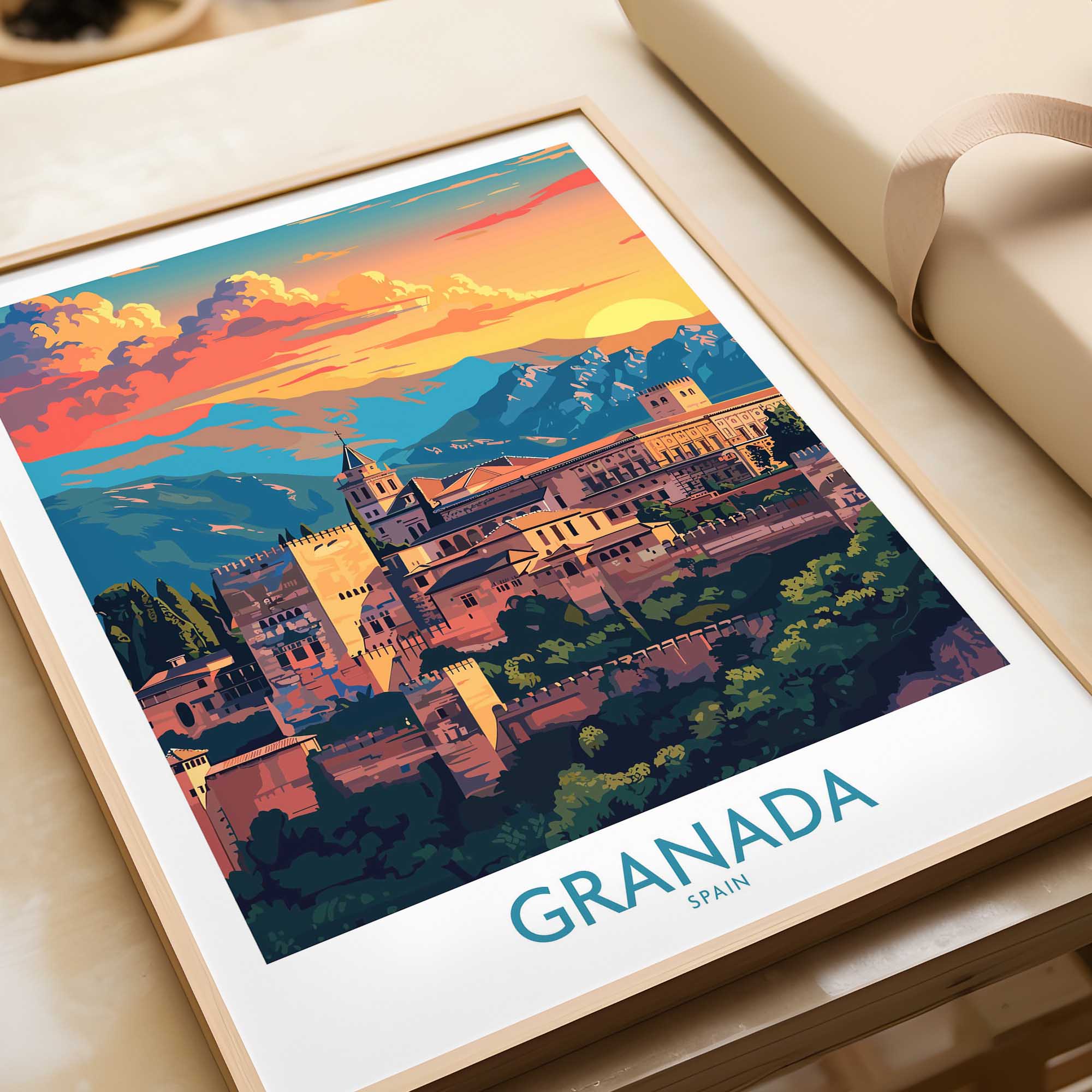 Granada Poster - Stunning Alhambra Art from Spain