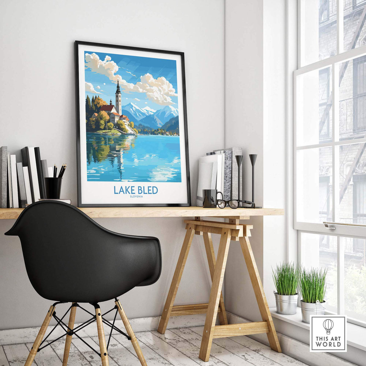 Lake Bled Art Print – Scenic Slovenian Wall Art – This Art World