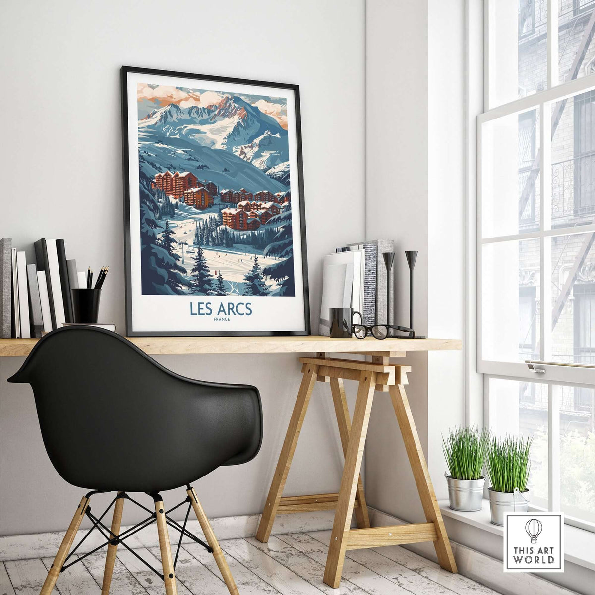 Les Arcs Poster France – Art Print – This Art World
