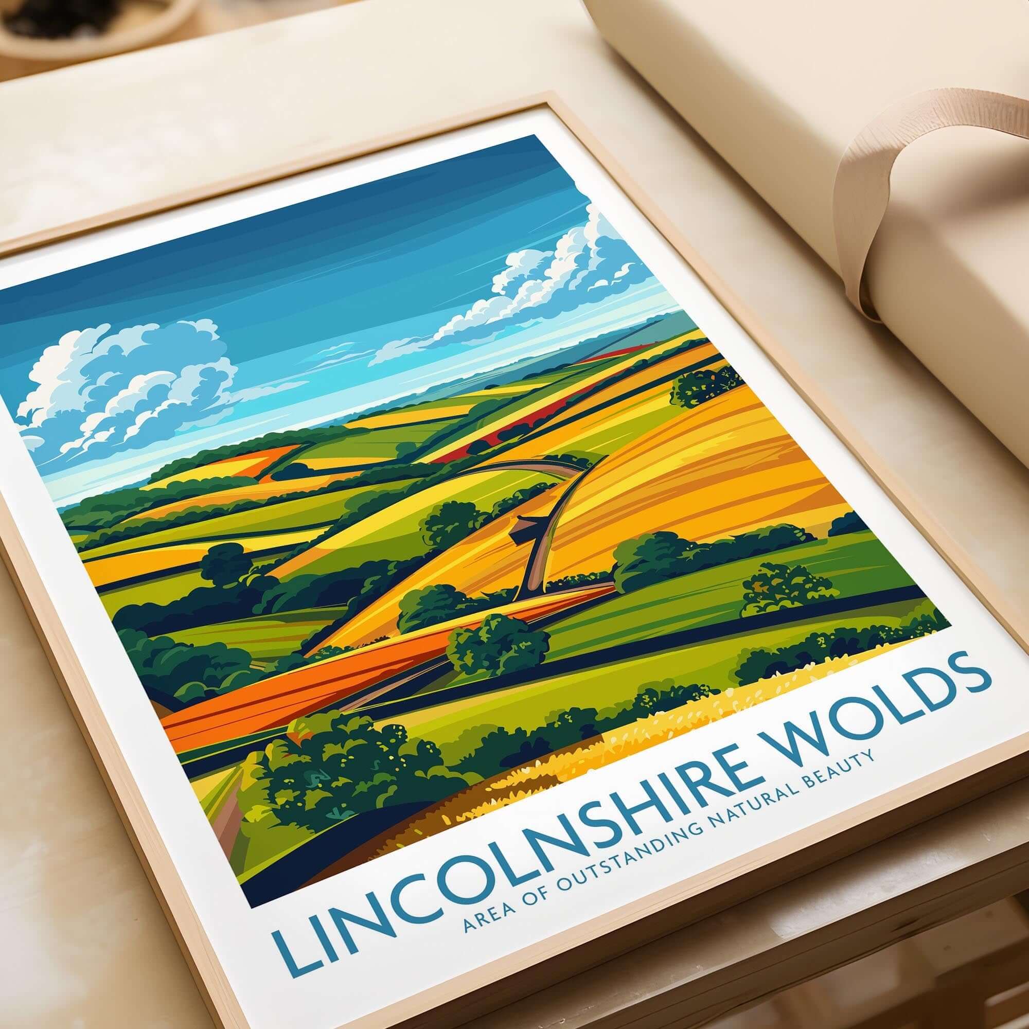 Lincolnshire Wolds Wall Art Poster - Nature's Beauty