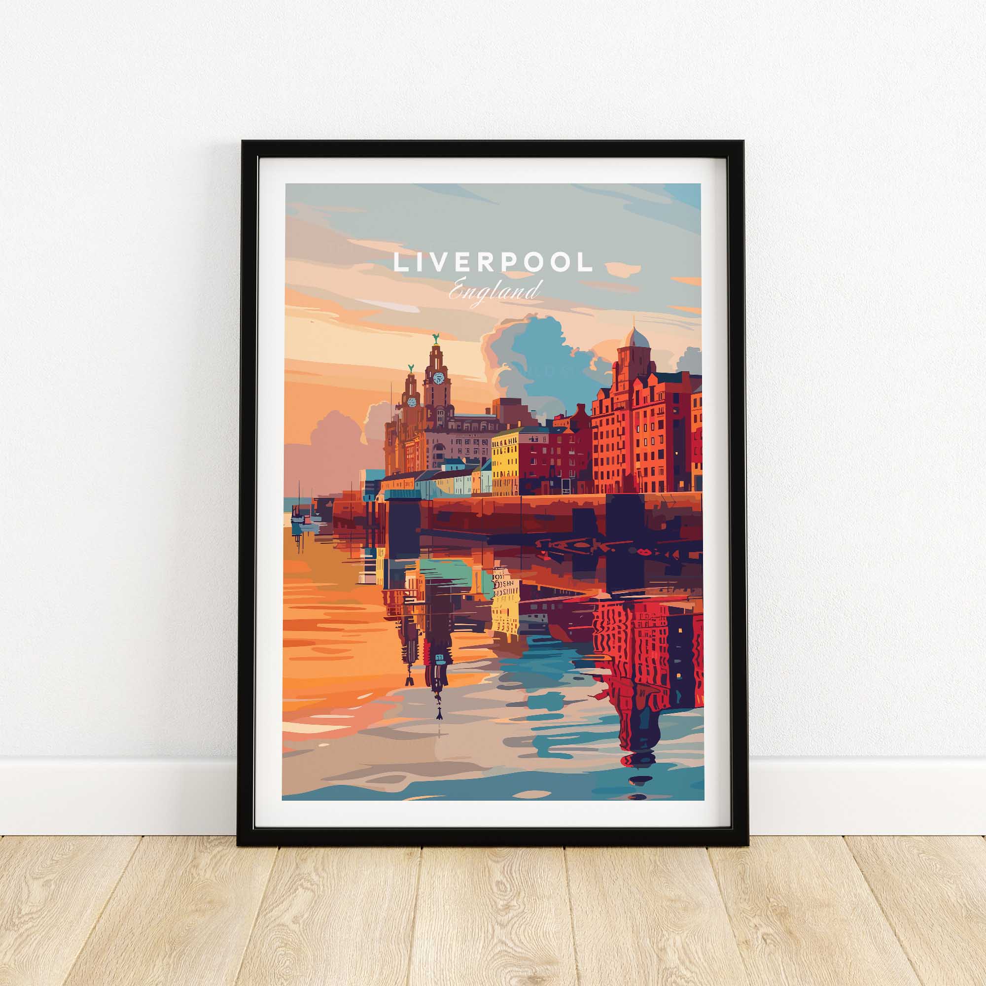 Liverpool City Poster - Iconic UK Travel Print – This Art World