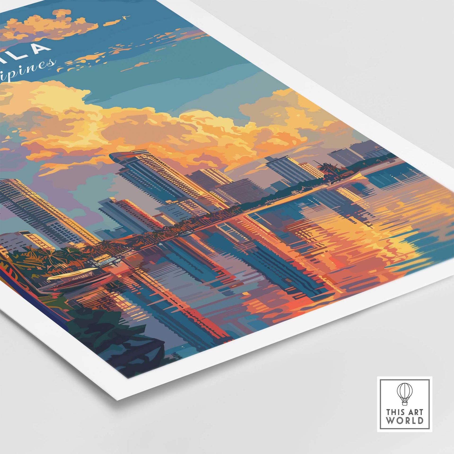 Stunning Manila Poster - Vibrant Philippines Art – This Art World