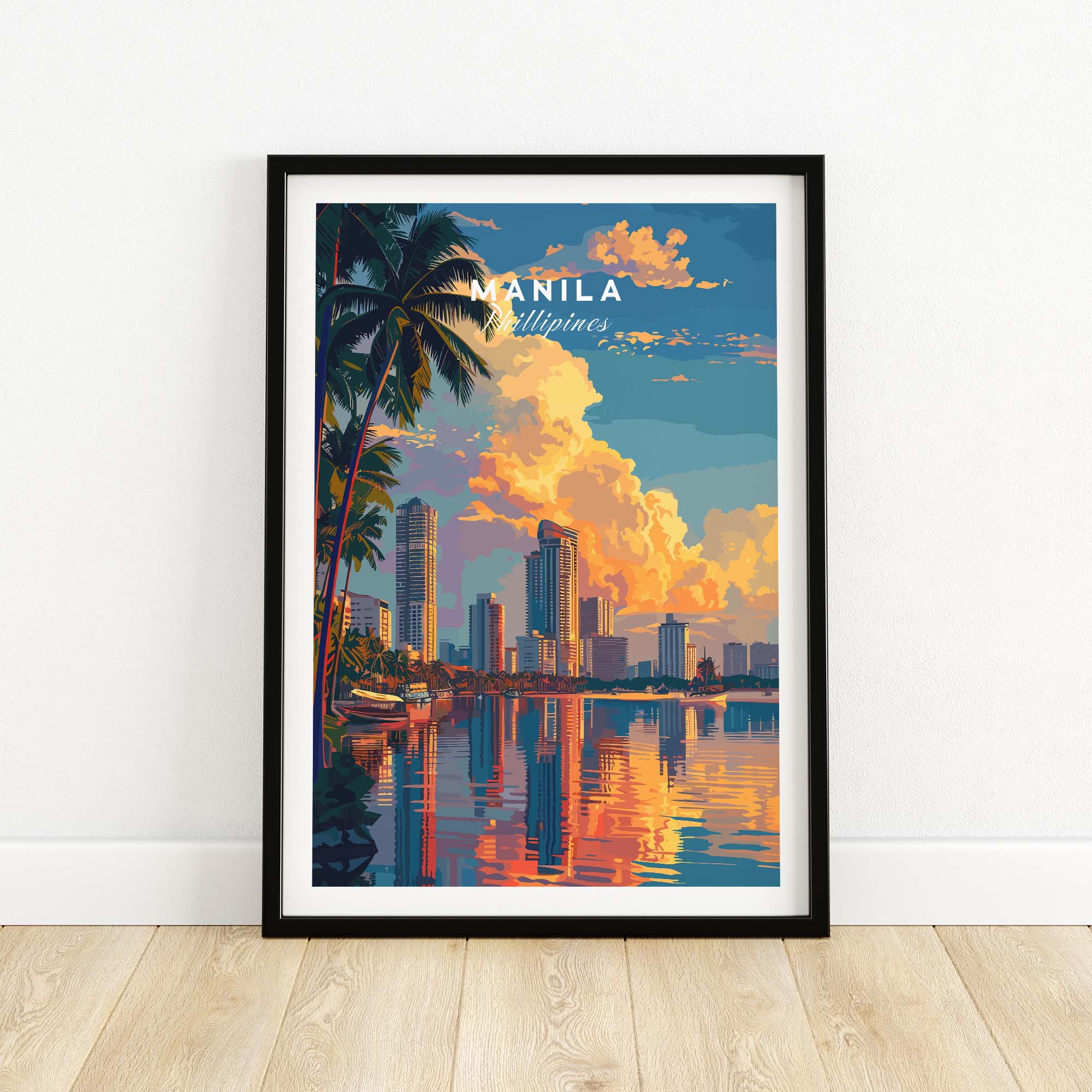 Stunning Manila Poster - Vibrant Philippines Art