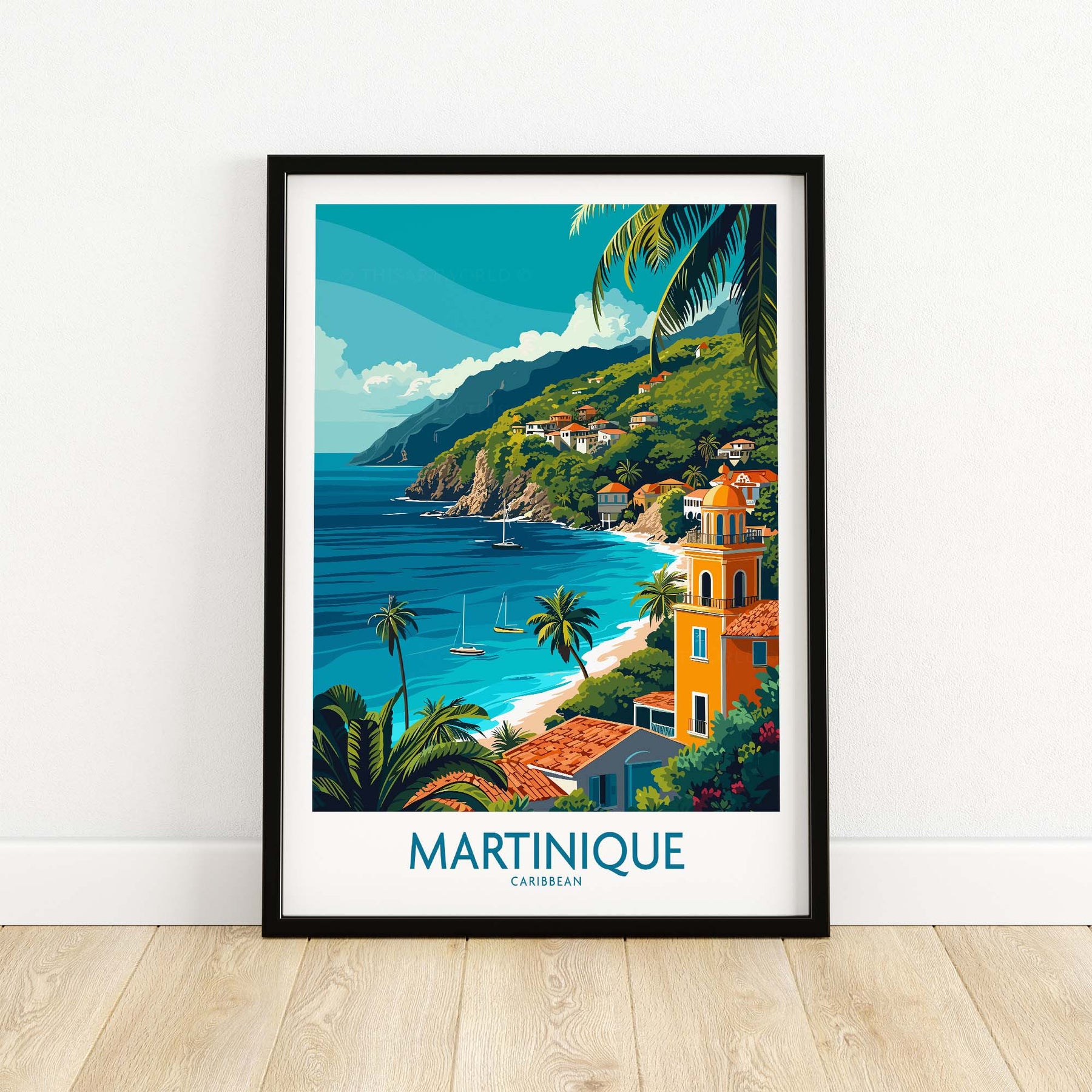 Stunning Martinique Poster - Tropical Paradise Decor – This Art World