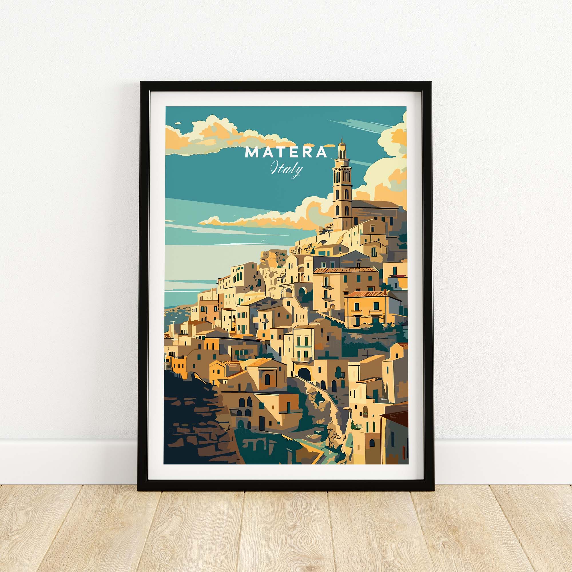 Matera Travel Poster - Stunning Italy Decor – This Art World