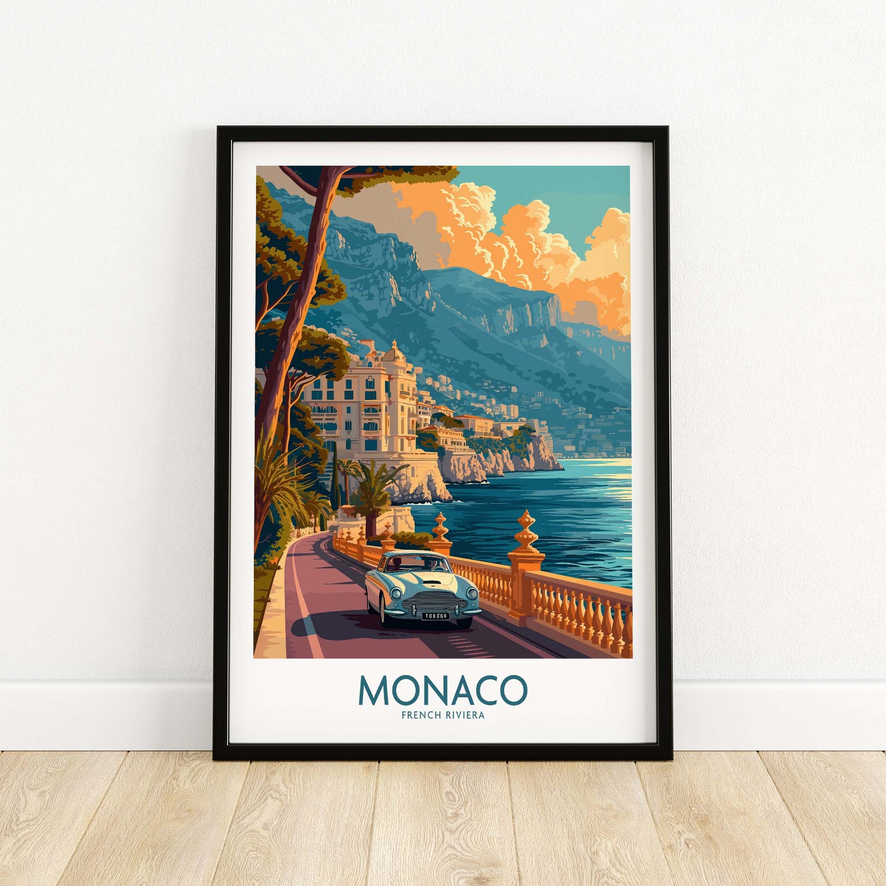 Monaco Print - Vintage French Riviera Wall Art – This Art World