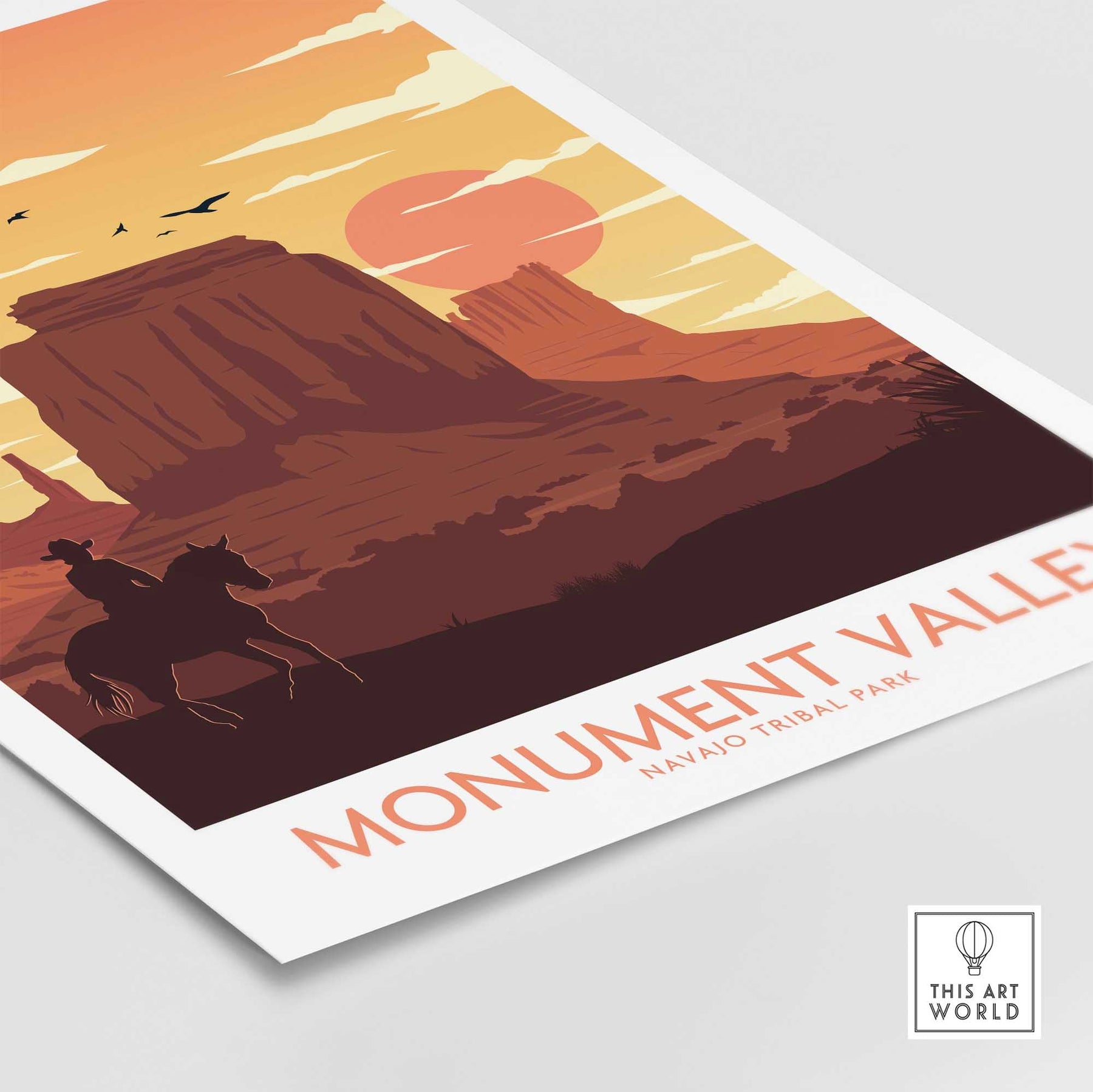 Monument Valley Poster - Navajo Tribal Park Art – This Art World