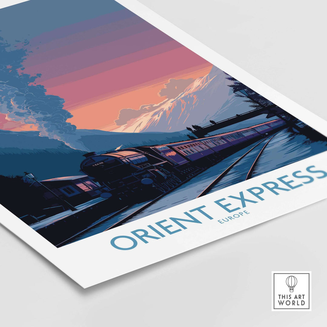 Orient Express Vintage Train Art Print - Nostalgic Elegance – This Art ...
