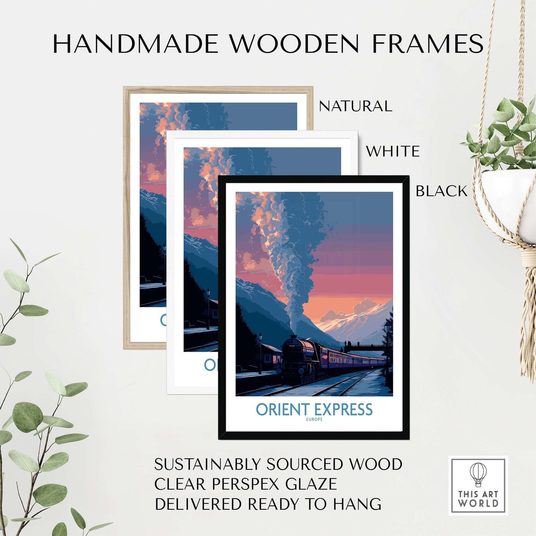 Orient Express Vintage Train Art Print - Nostalgic Elegance – This Art ...