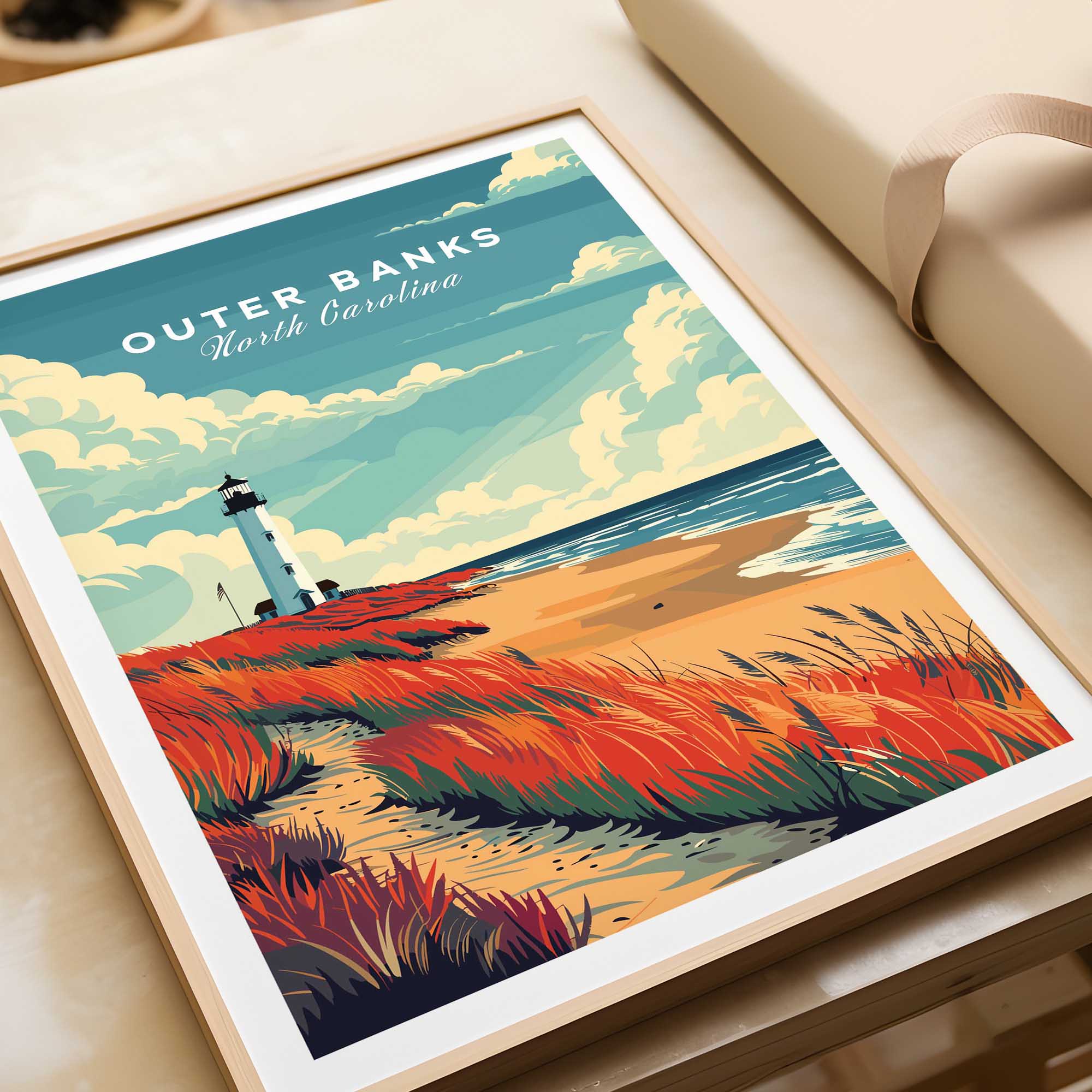 Vibrant Outer Banks Print - Coastal Charm for Home – This Art World