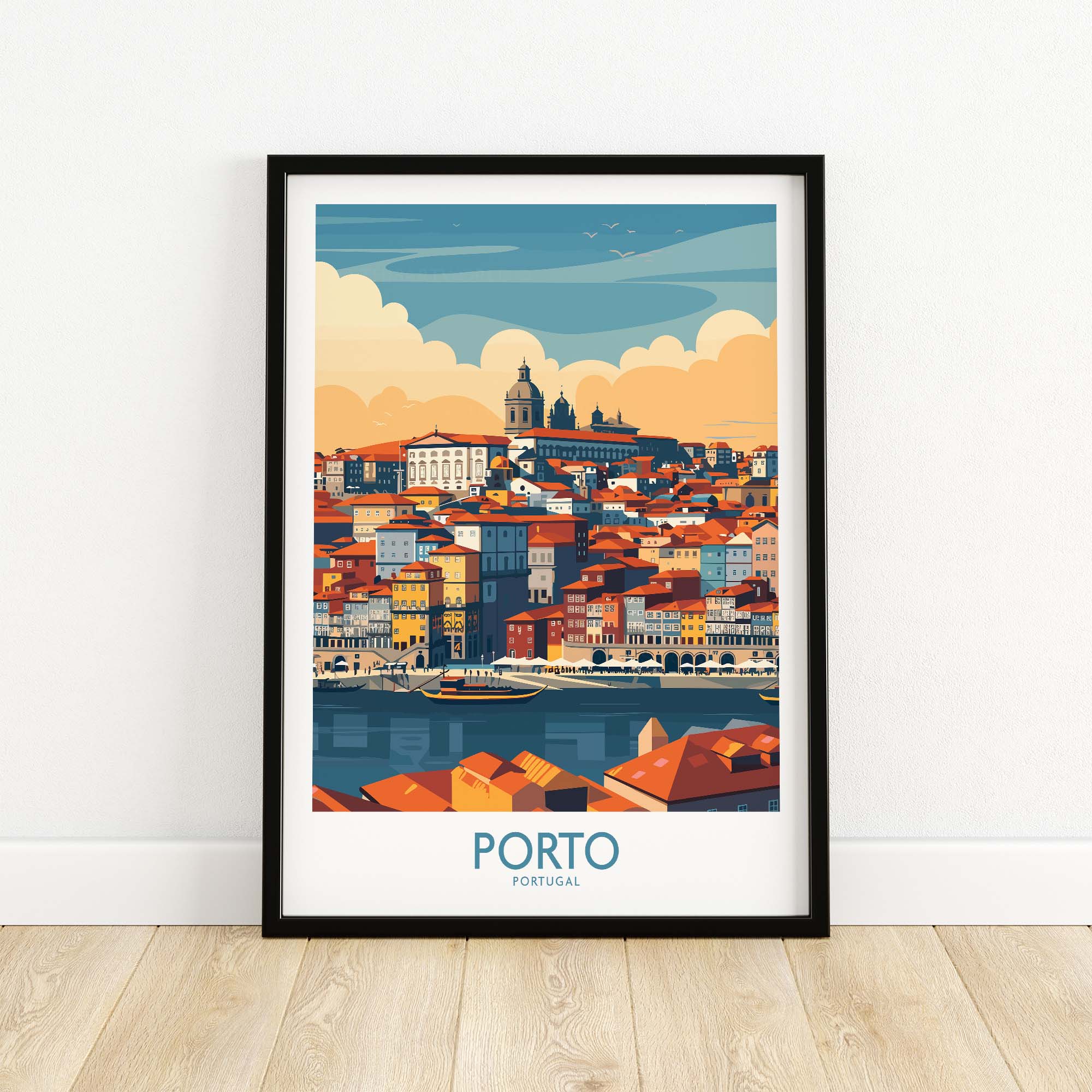 Porto Travel Poster - Capture the Charm of Portugal – This Art World