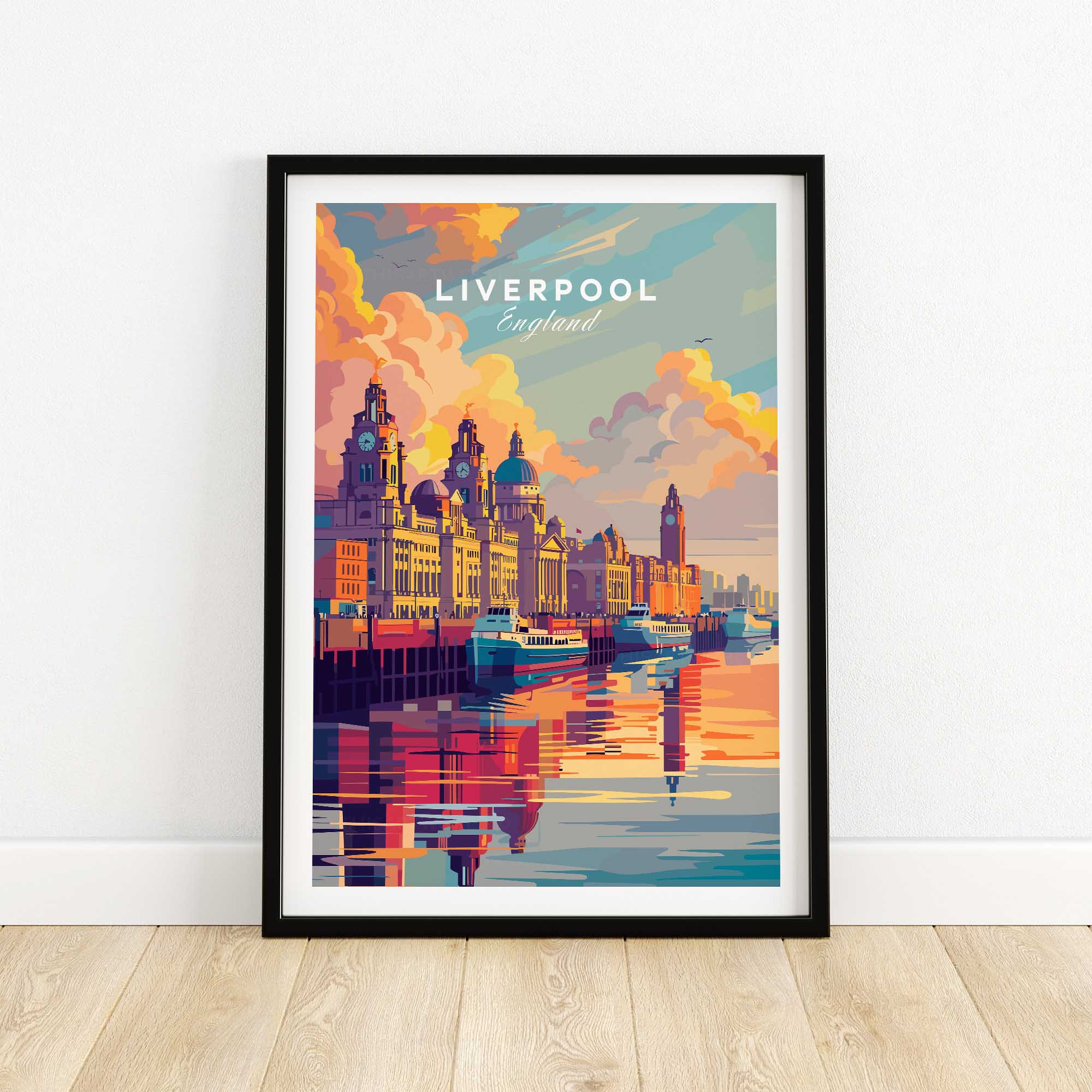 Stunning Poster of Liverpool, England