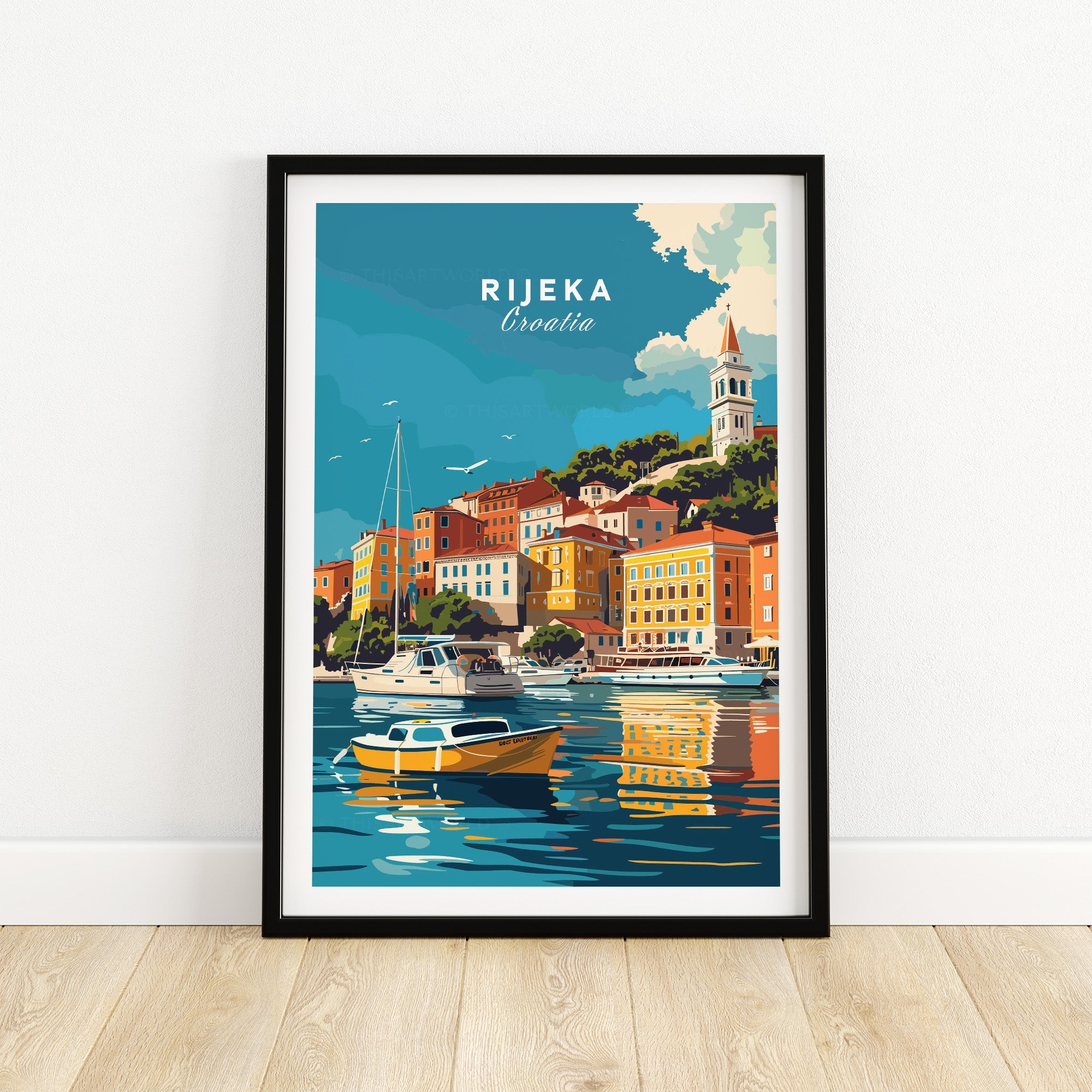 Rijeka Travel Poster - Discover Croatia's Beauty