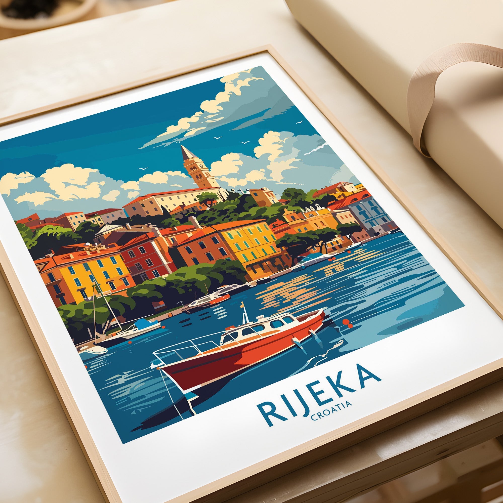 Rijeka Wall Art Print - Croatian Elegance – This Art World