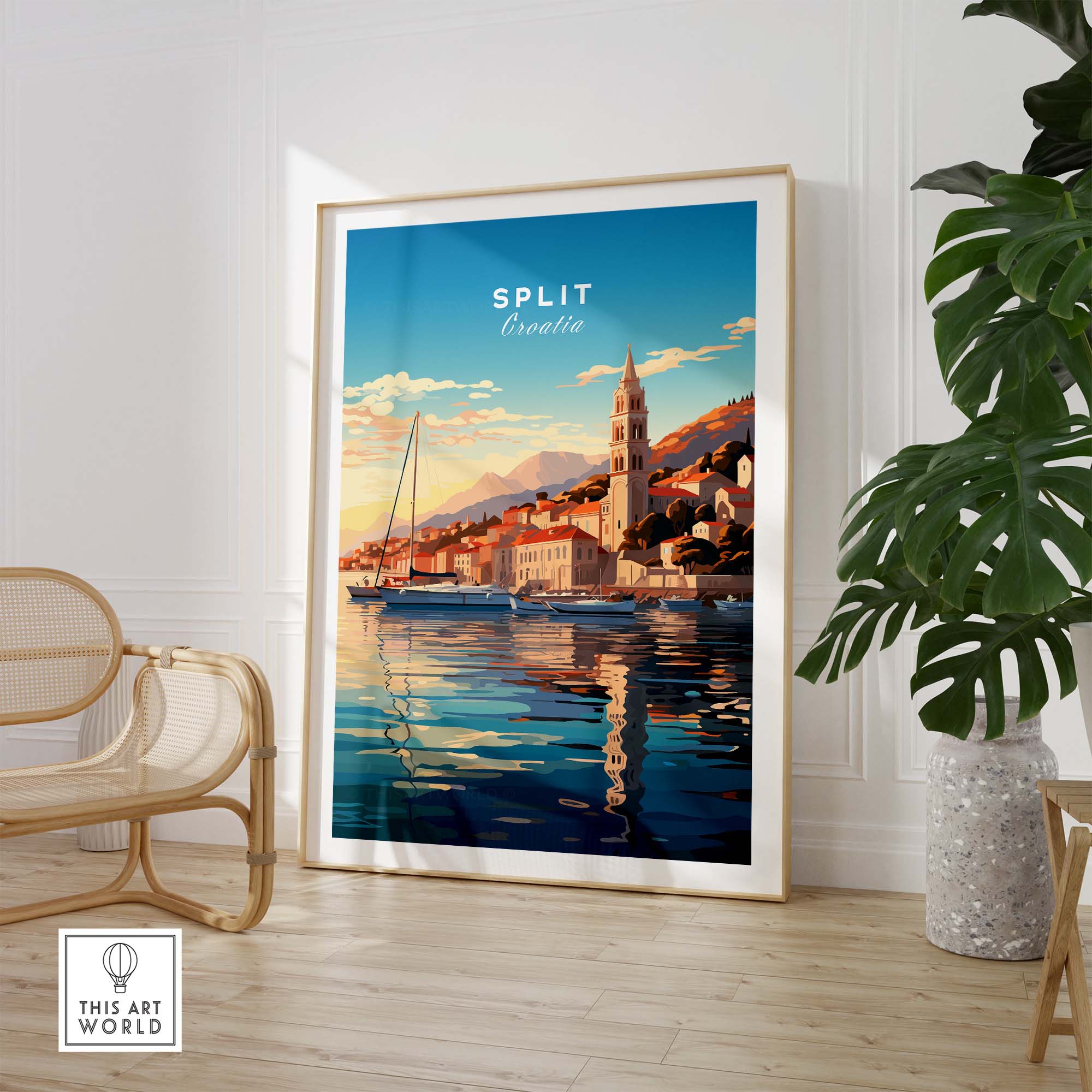 Split Travel Poster Croatia exclusive at This Art World