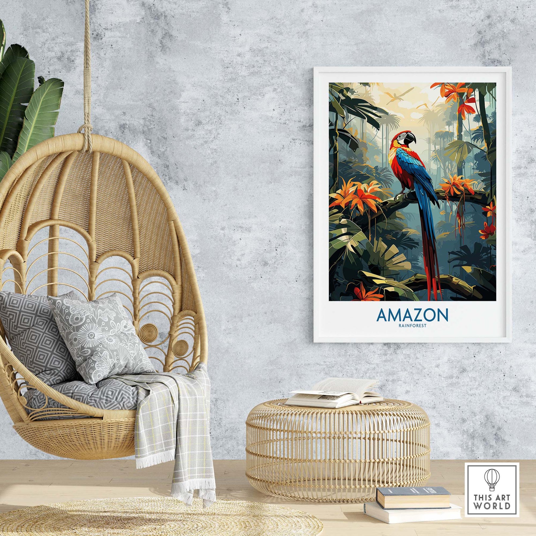The Amazon Rainforest Poster - Vibrant Nature Print
