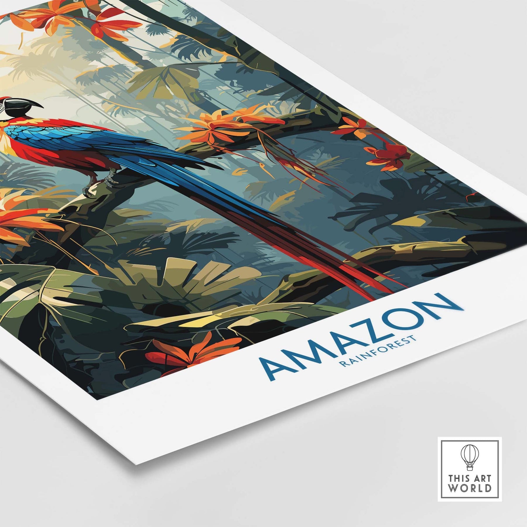 The Amazon Rainforest Poster - Vibrant Nature Print