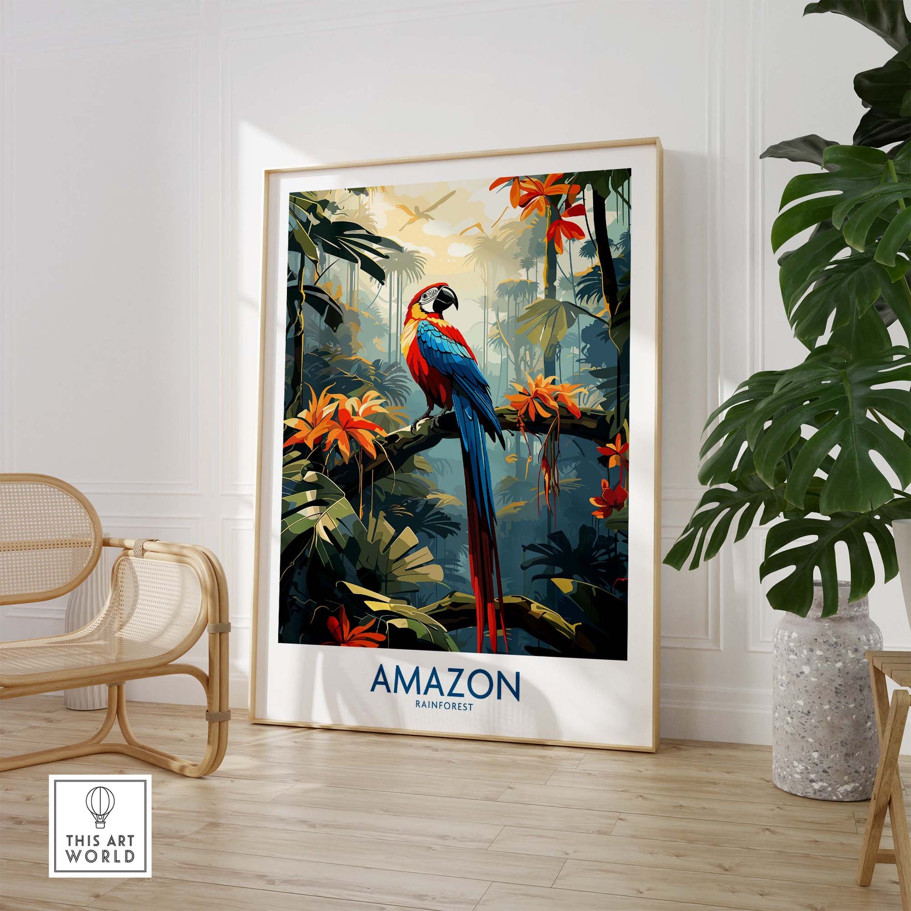 The Amazon Rainforest Poster - Vibrant Nature Print – This Art World