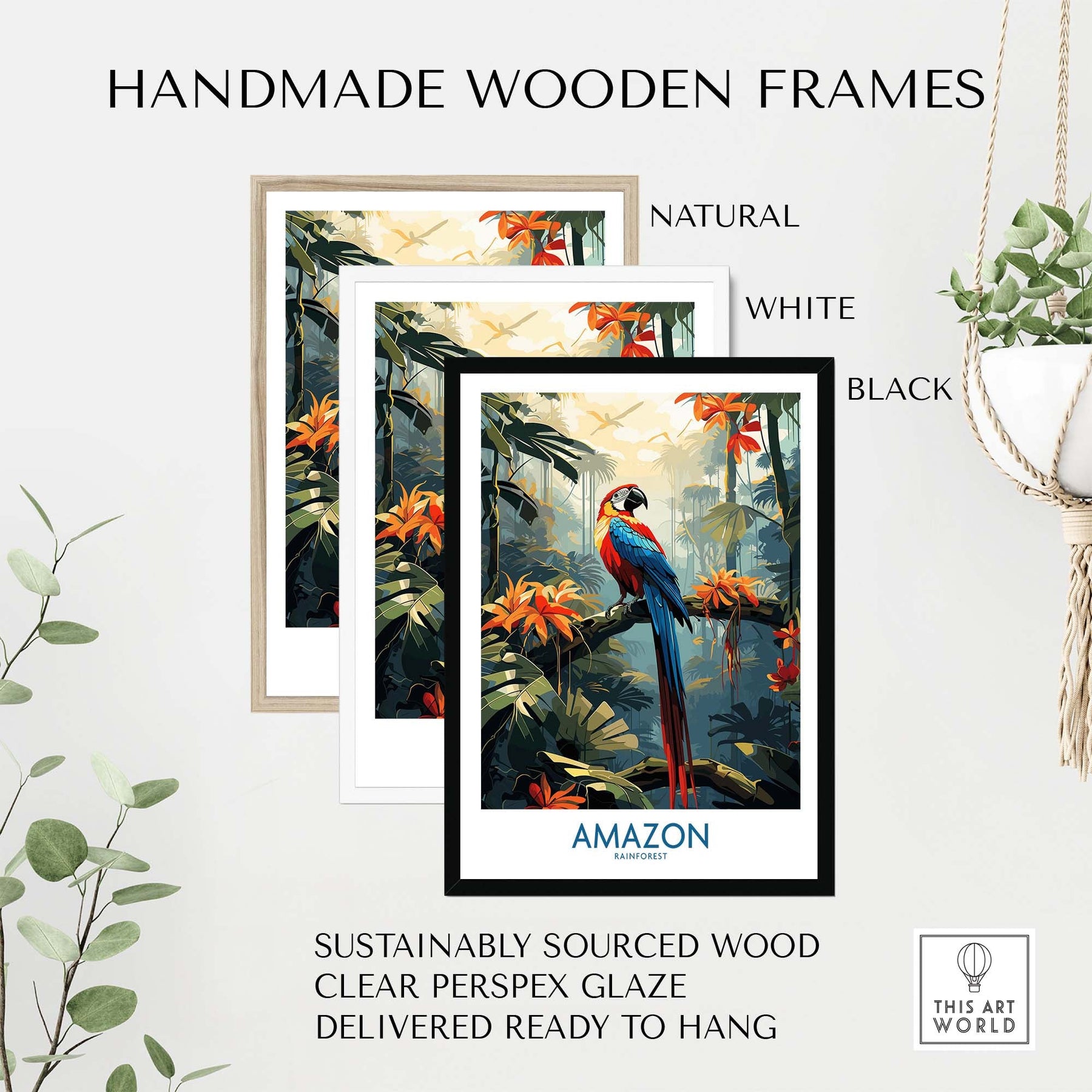 The Amazon Rainforest Poster - Vibrant Nature Print – This Art World
