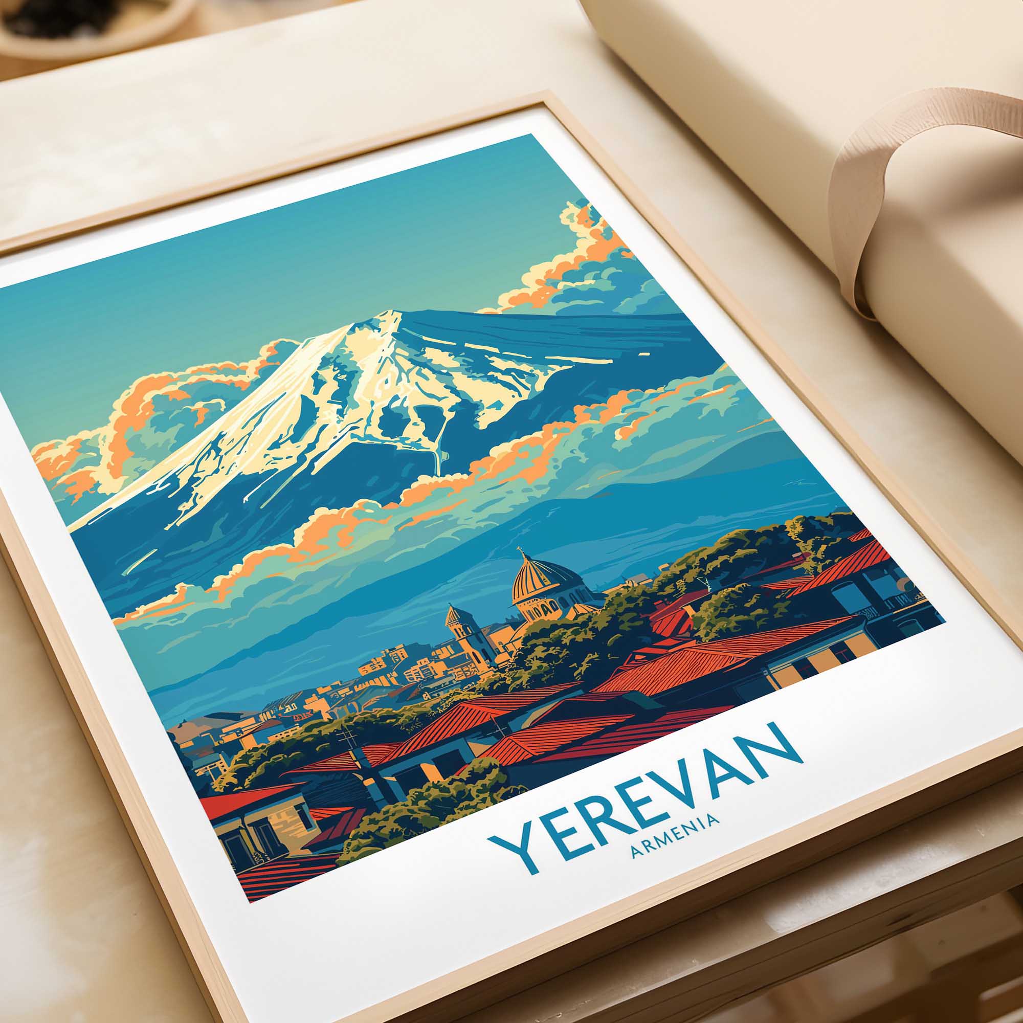 Yerevan Poster - Stunning Armenia Travel Print – This Art World