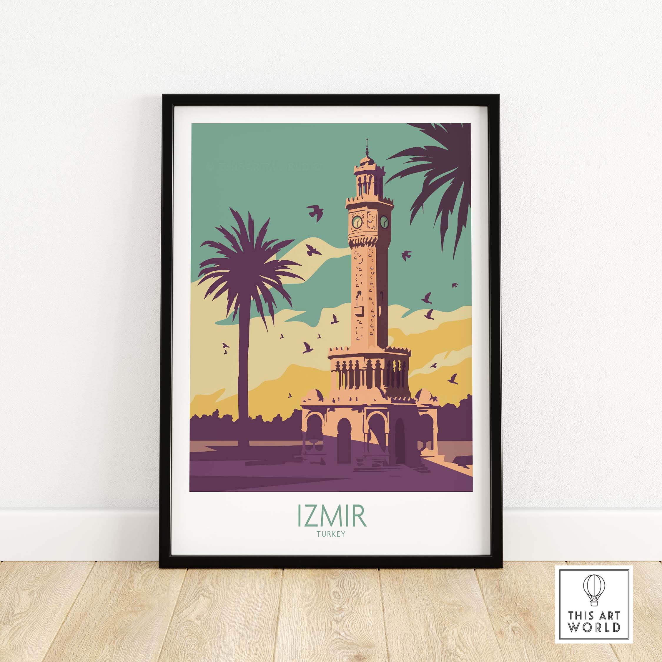 Izmir Poster Turkey Wall Art - Vintage Travel Inspiration – This Art World