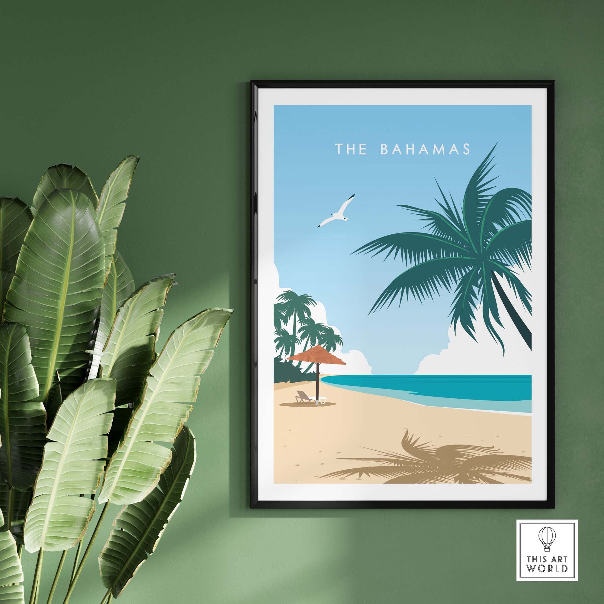 The Bahamas Travel Poster Print | Caribbean