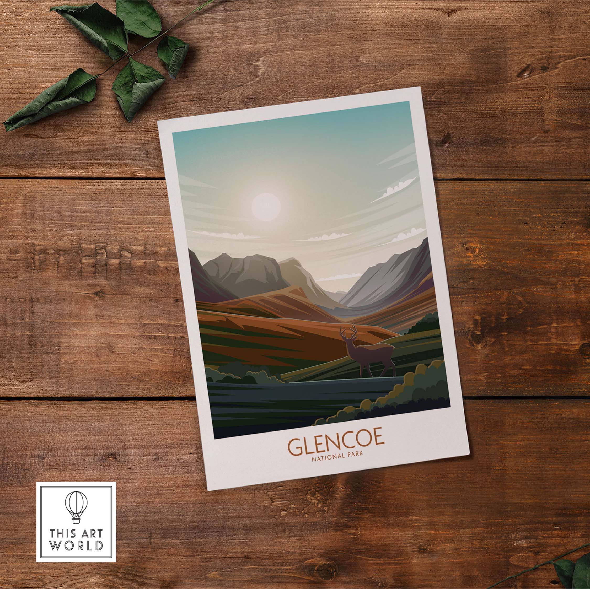 Glencoe National Park Poster | Art Print | This Art World